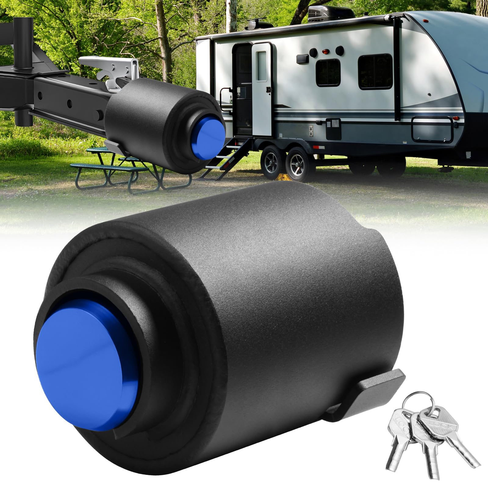 Amazon.com: NUOVEPE Heavy Duty Trailer Lock, Fits 2 5/16 Inch Coupler ...