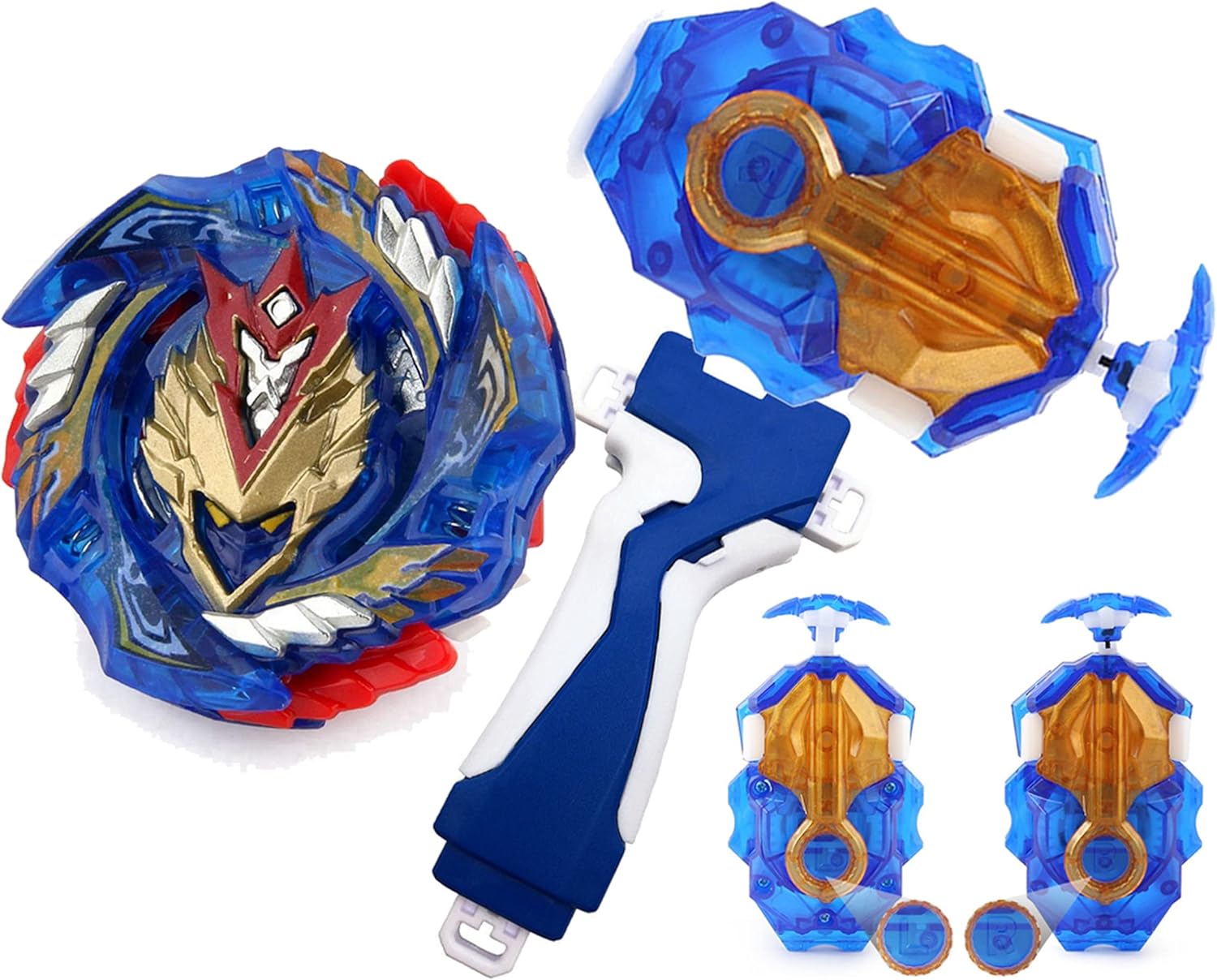 Amazon.com: B-184 Launcher Set Bay Burst Blades for 8-12 Bey Battling Tops Burst Booster B-127 ...
