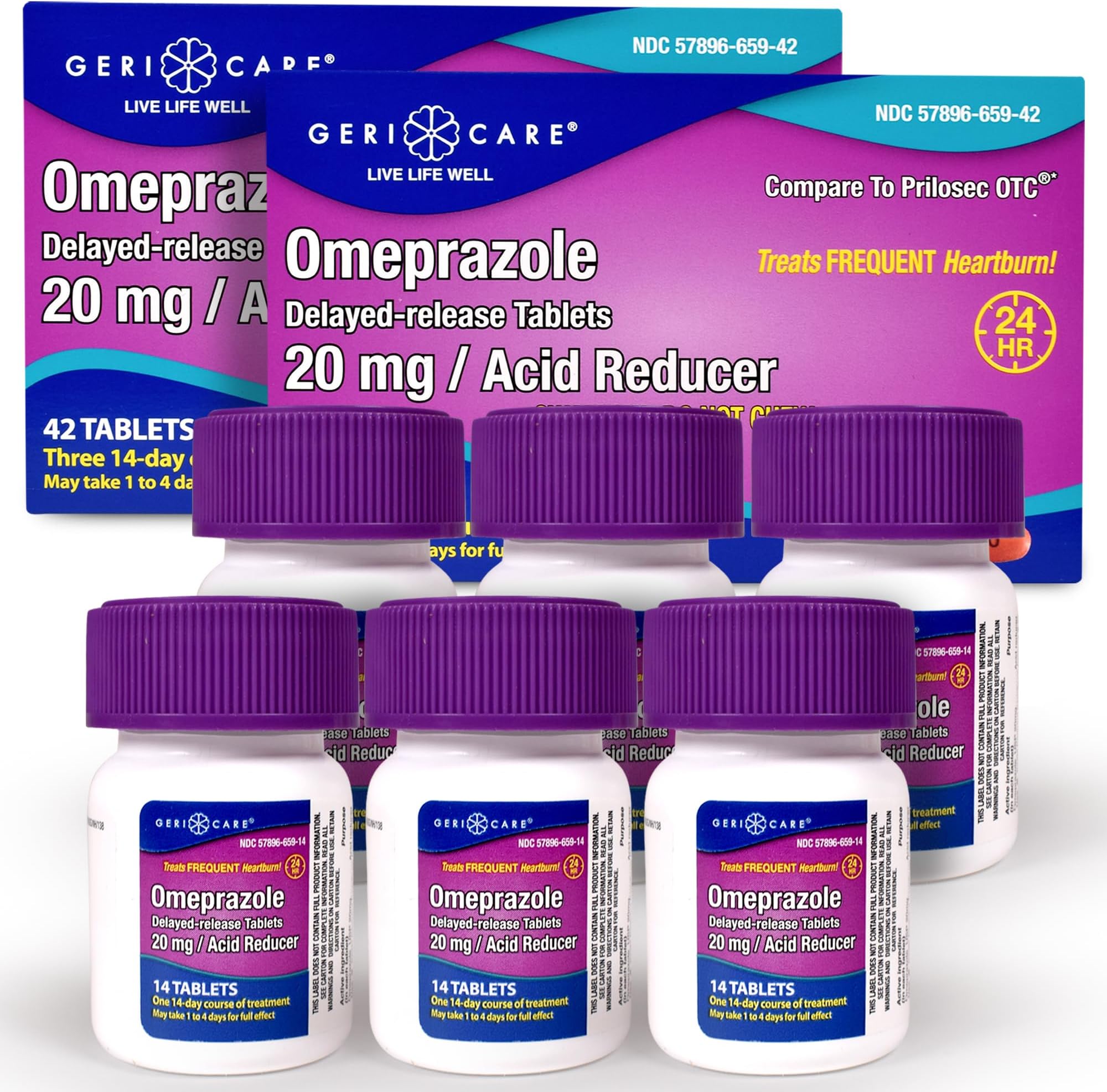 Amazon.com: Ohm Omeprazole Delayed-Release Tablets, 20mg Acid Reducer ...