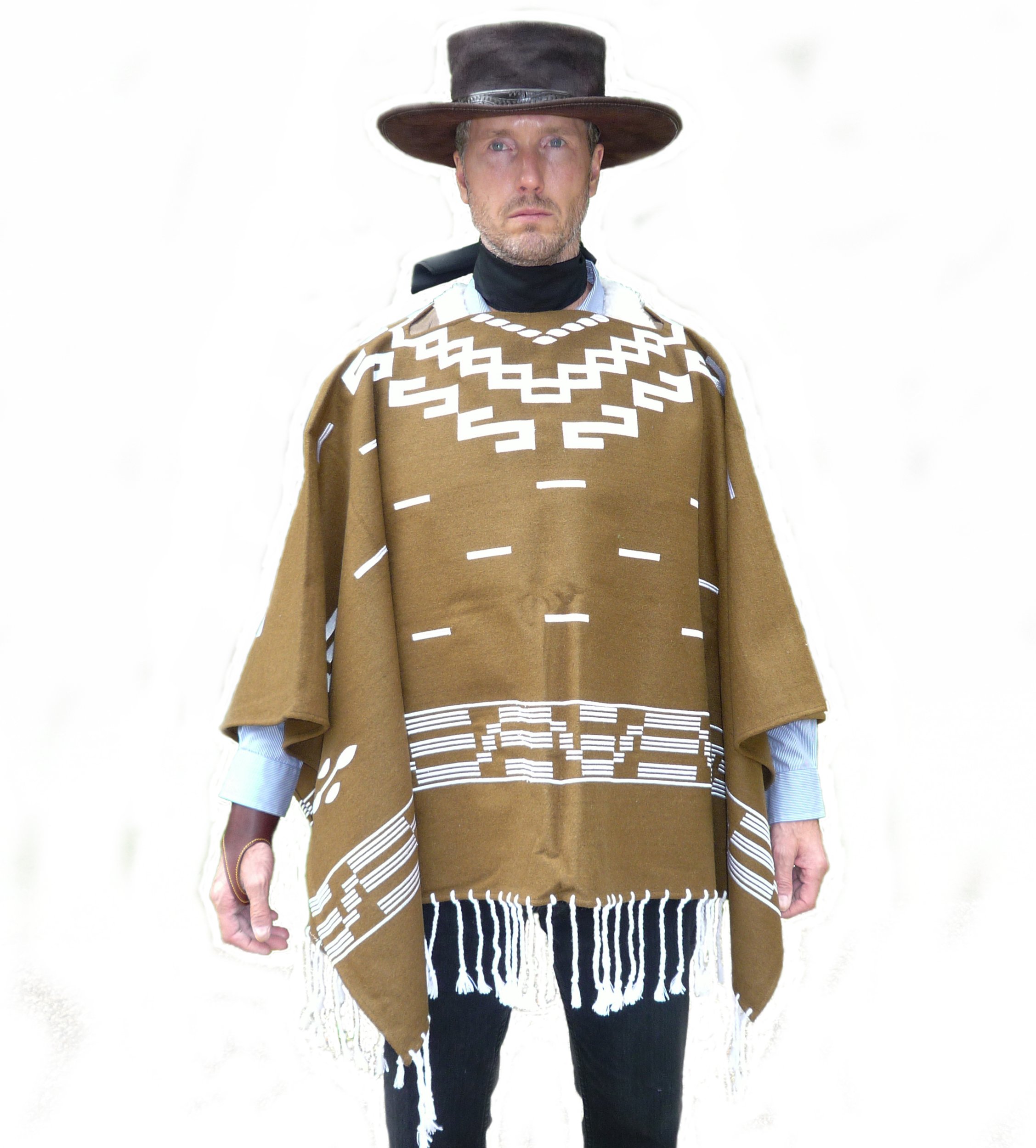 Buy StraightLine Clint Eastwood Style Spaghetti Western Cowboy Poncho ...
