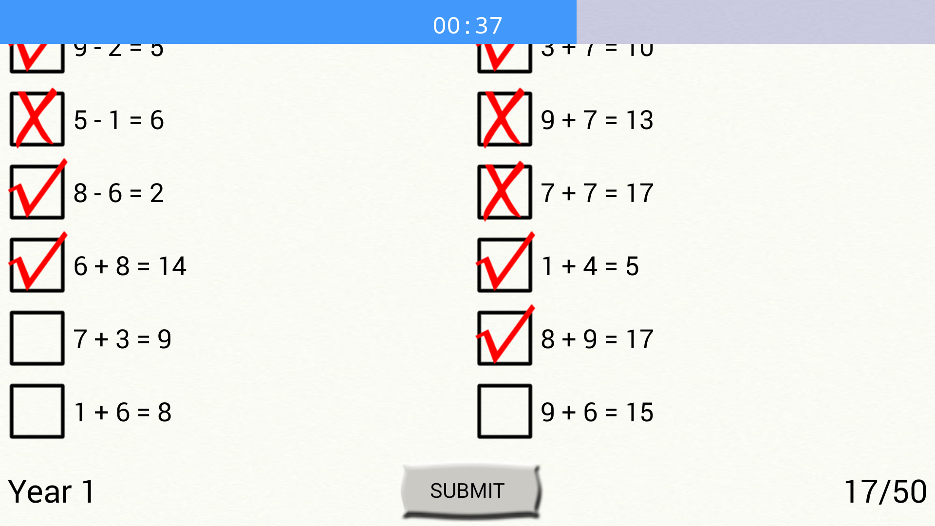 Math Test - App on Amazon Appstore