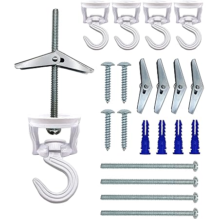 Amazon.com: Swivel Swag Hooks for Ceiling Hanging - Ceiling Hooks for ...