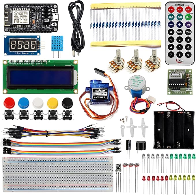 OSOYOO NodeMCU IOT Starter Kit Based on ESP8266 Support WiFi MQTT for ...