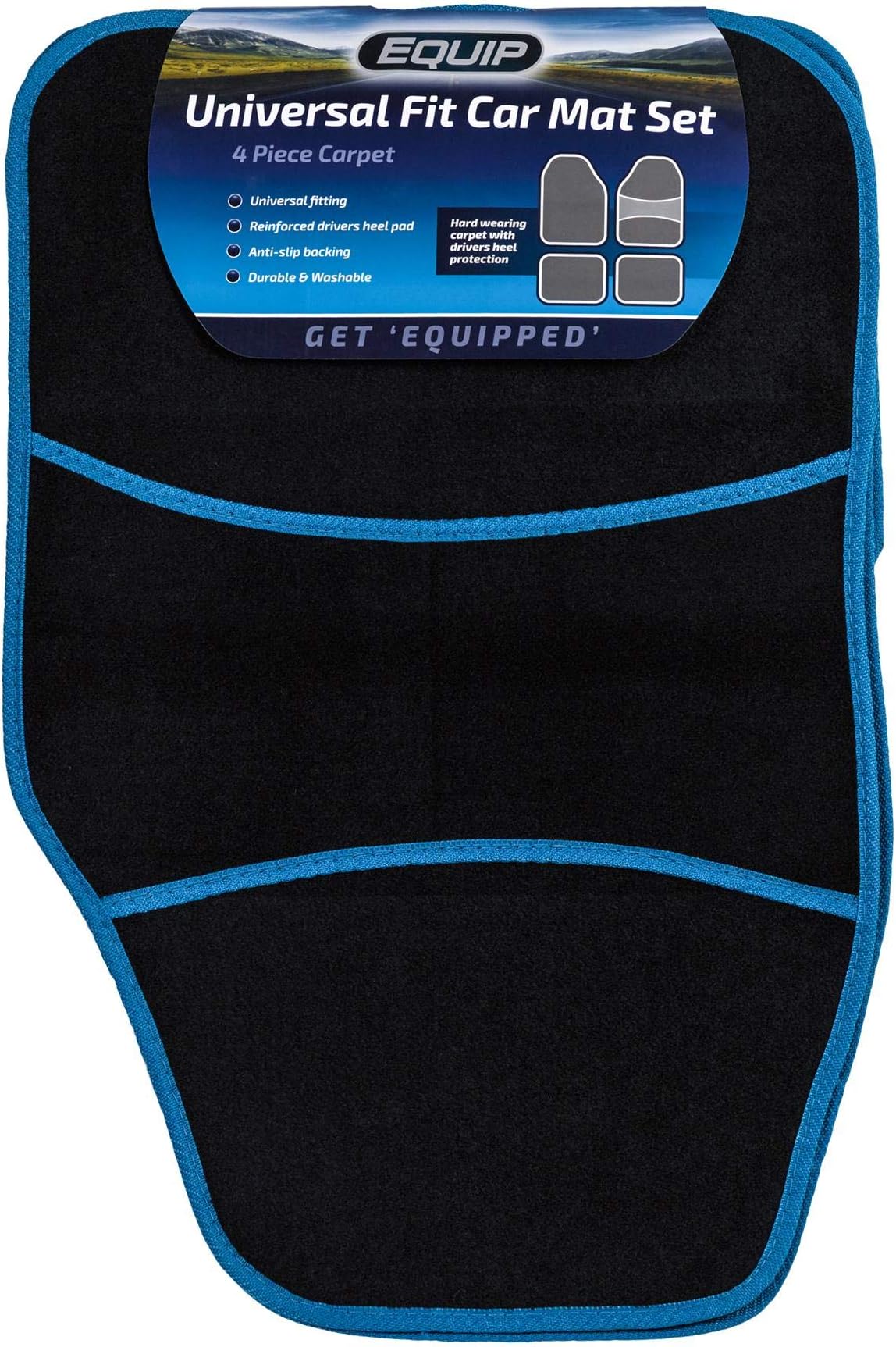Sakura SS5305 Universal Car Mat Set, Blue : Amazon.co.uk: Automotive