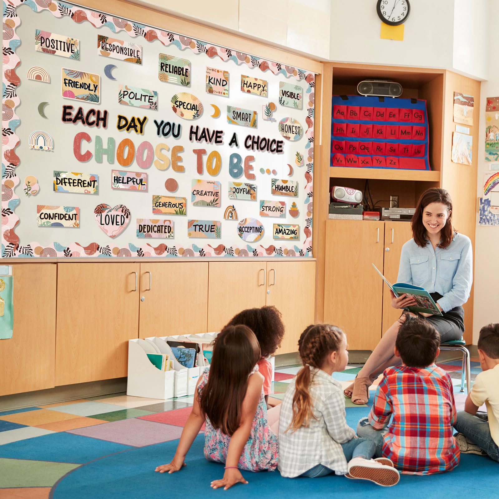 Snapklik.com : Boho Motivational Bulletin Board Classroom Decorations ...