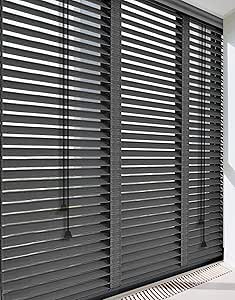 Amazon.com: Light Filtering Wooden Window Blinds for Interior Windows, Plantation Blinds Wood ...