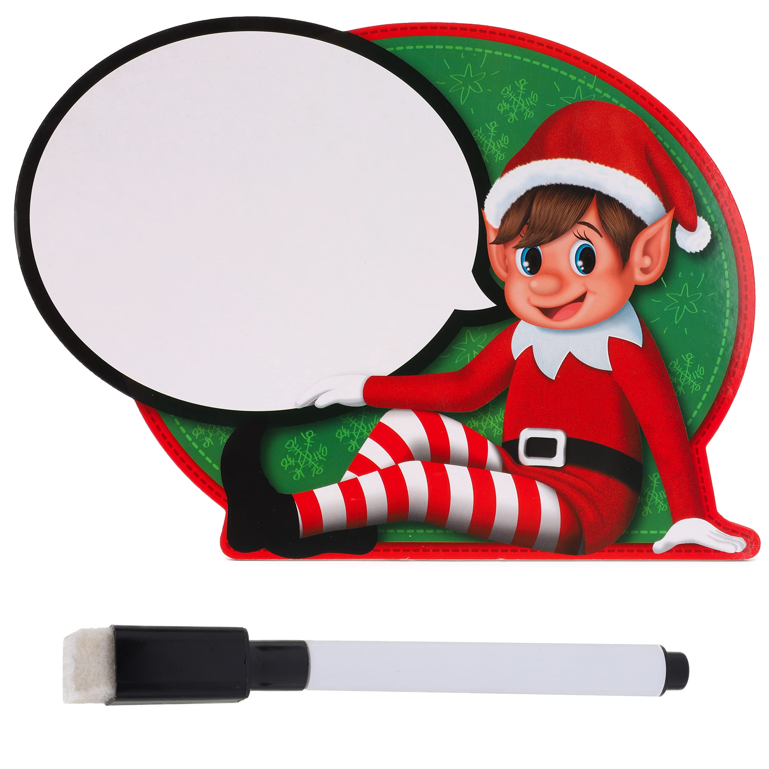 Toyland® Self Standing Rewritable Elf Message Board & Whiteboard Pen ...