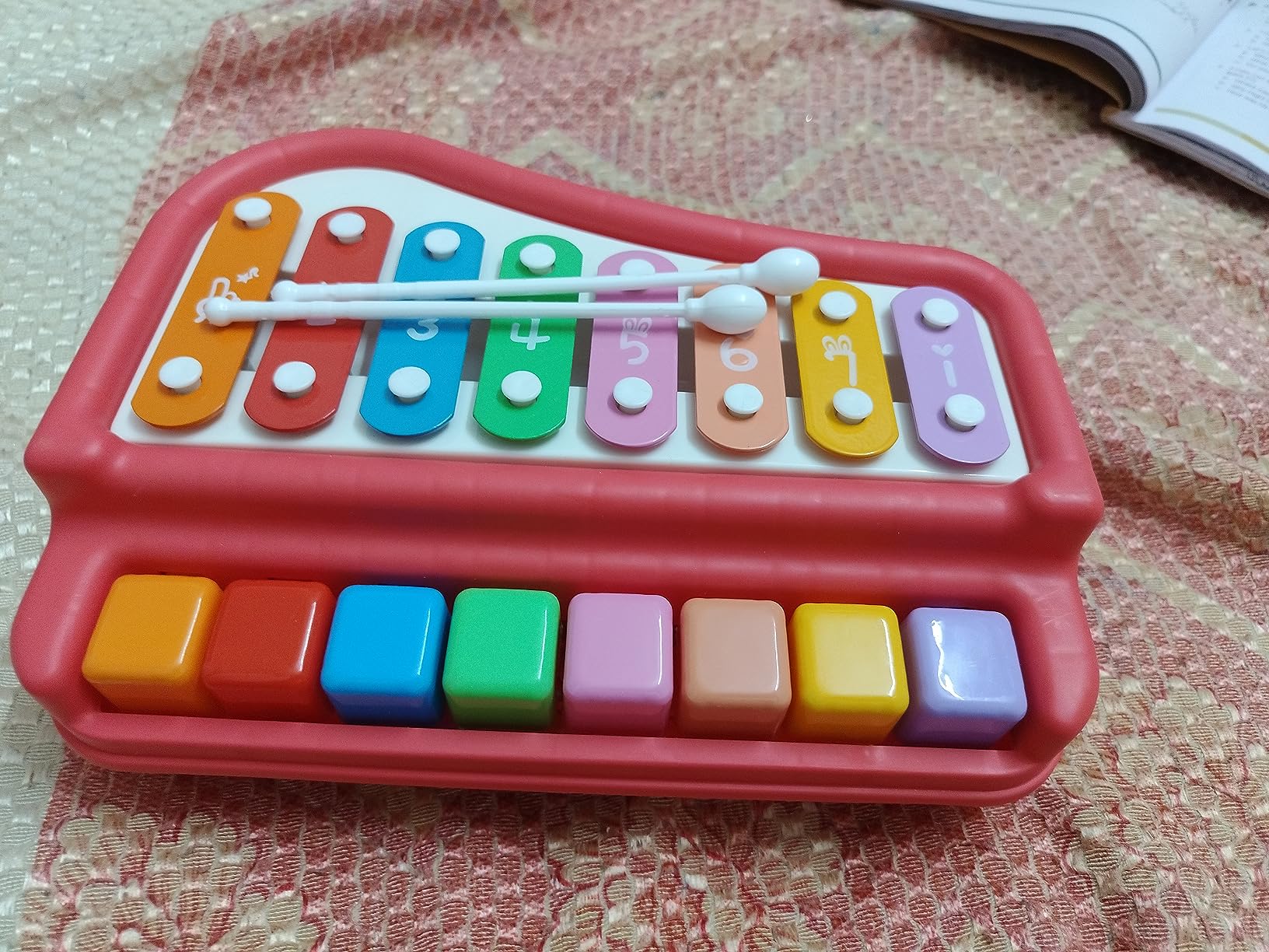 Buy ESnipe Mart 8 Tone Xylophone Learning Toys Kids Educational Knock ...