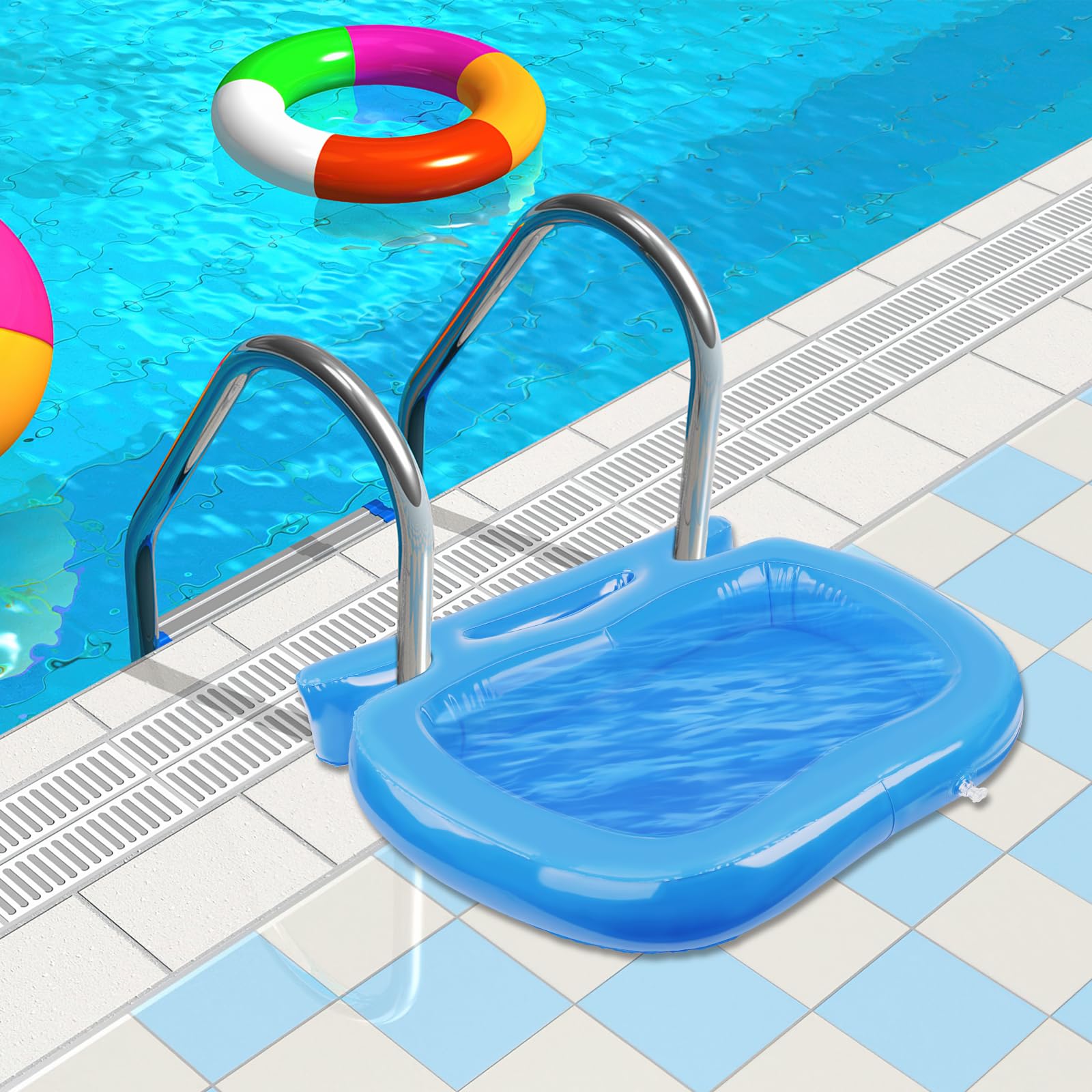 Snapklik.com : Pool Foot Bath, Inflatable Pool Foot Wash Tray For Pool ...