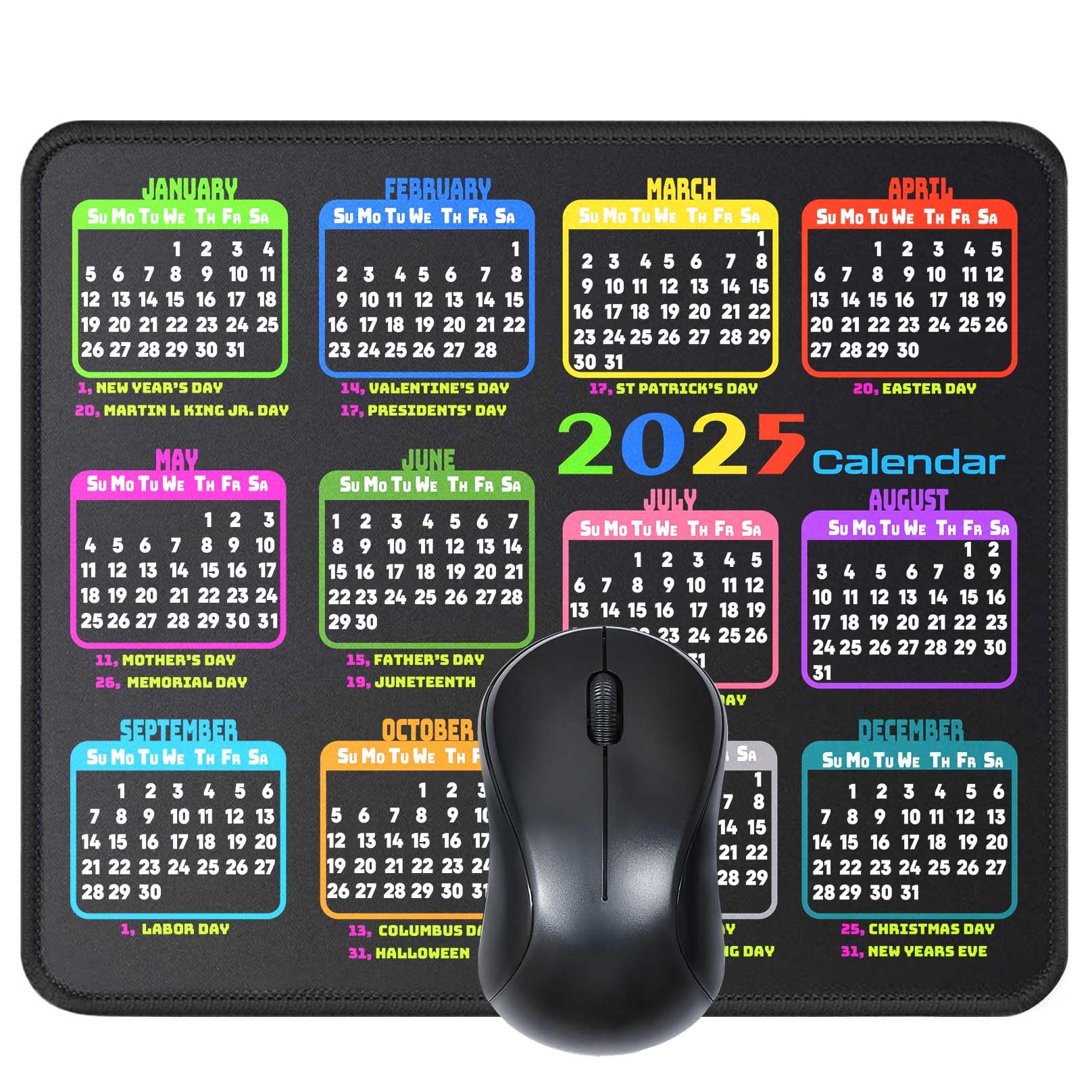 Amazon.com: PROGRIAN Calendar Mouse Pad 9.5 X 7.8 in, Mouse Pads with ...