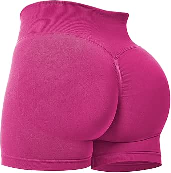 VOYJOY Women Workout Shorts 3.6/'' Scrunch Butt Lifting Gym Shorts Seamless Yoga Biker Shorts ...