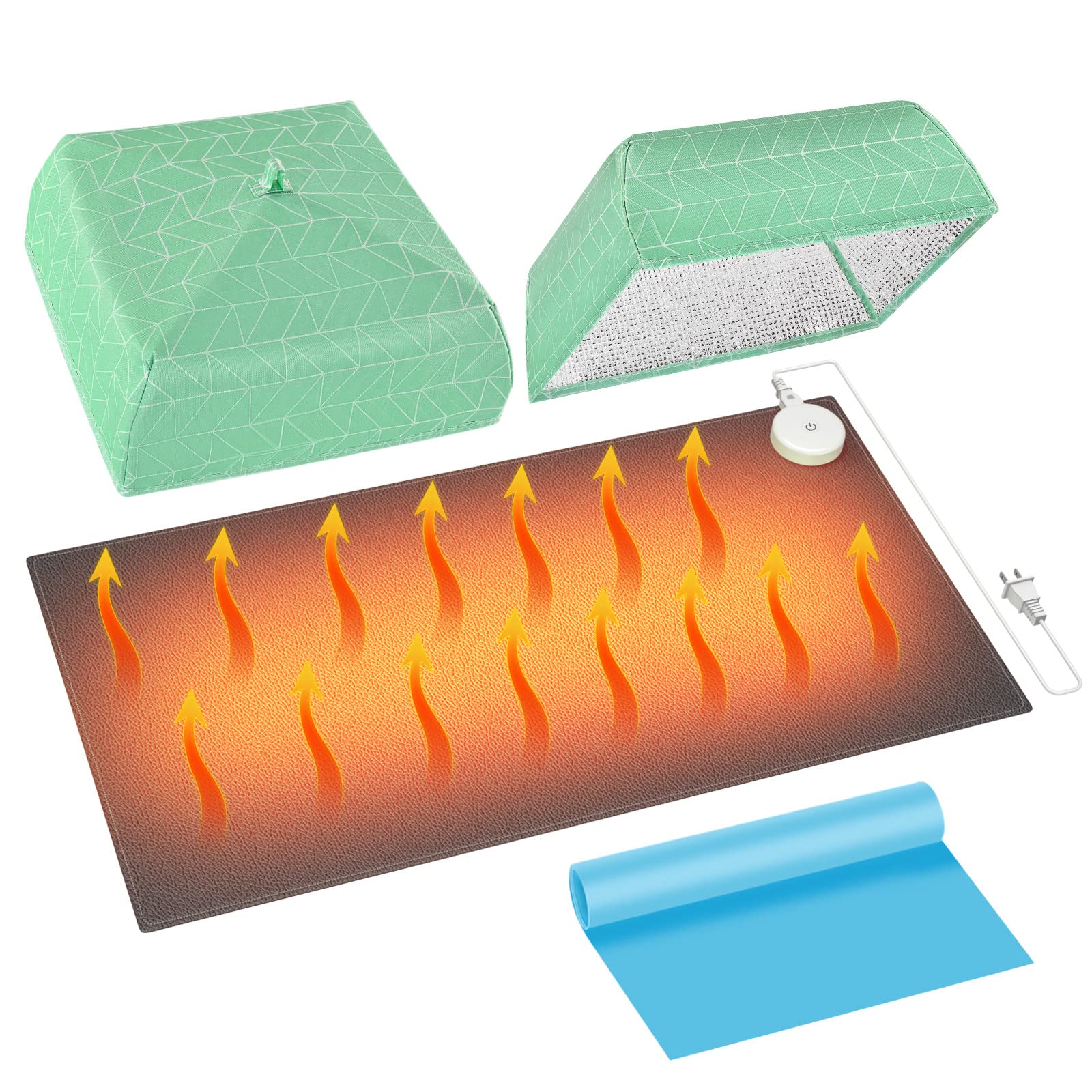 Amazon.com: Large Resin Heating Mat with Cover and Timer, 4-Hour Auto ...