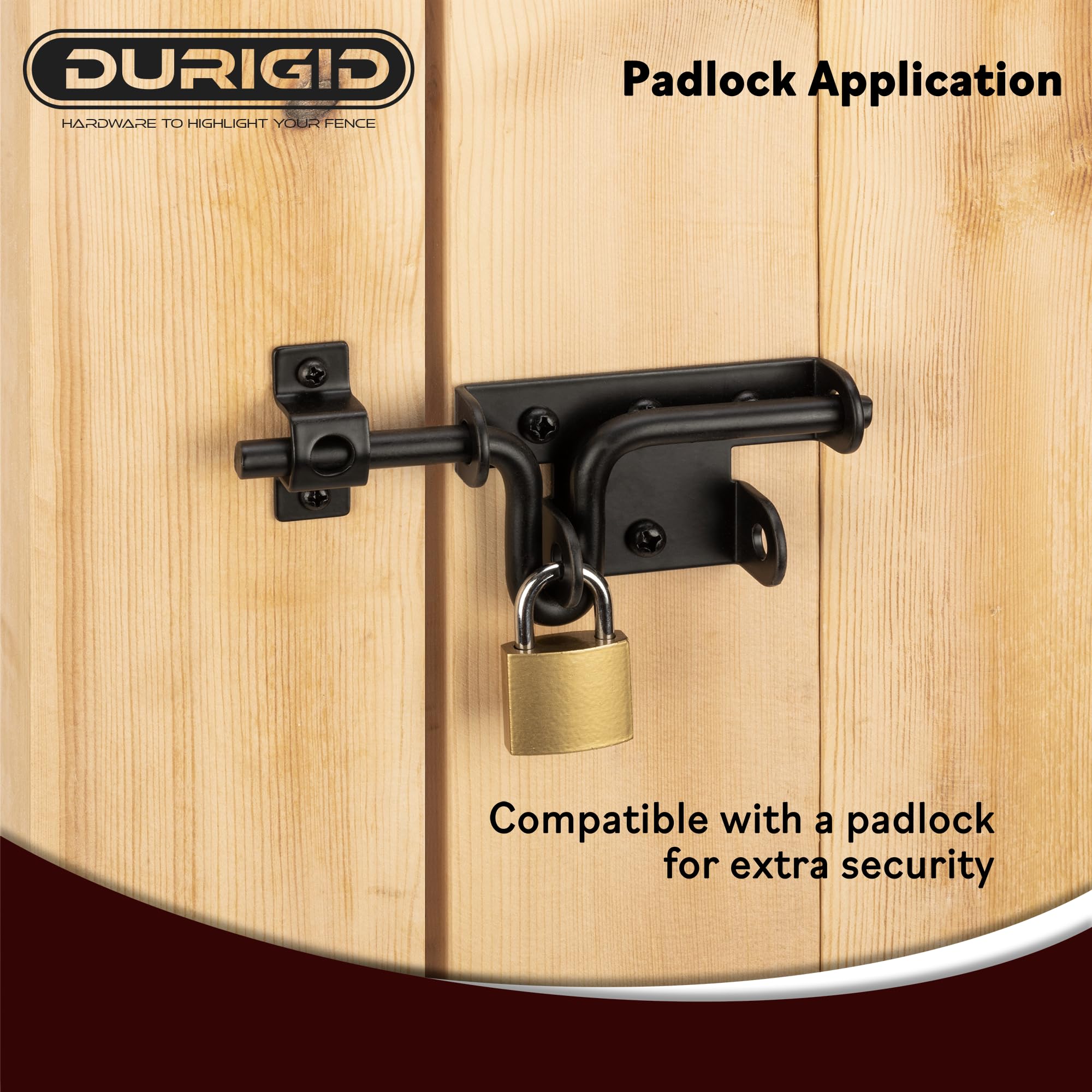 Snapklik.com : DURIGID Slide Bolt Gate Latch Heavy Duty Gate Locks For ...