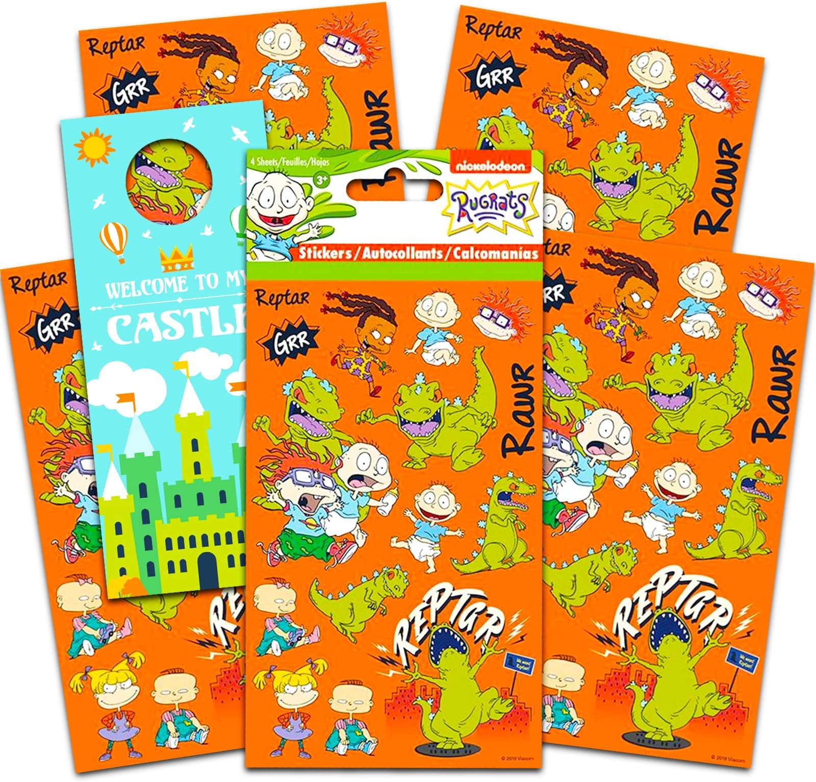 Amazon.com: Nick Shop Rugrats Reptar Stickers Pack~ Bundle with 100 ...