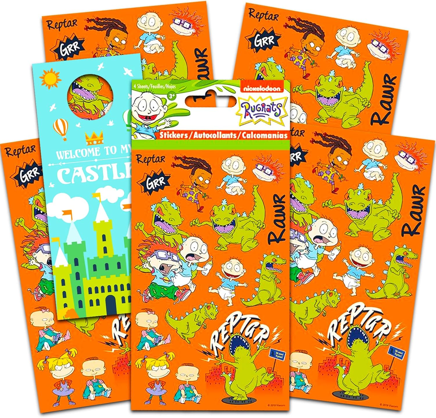 Amazon.com: Nick Shop Rugrats Reptar Stickers Pack~ Bundle with 100 ...