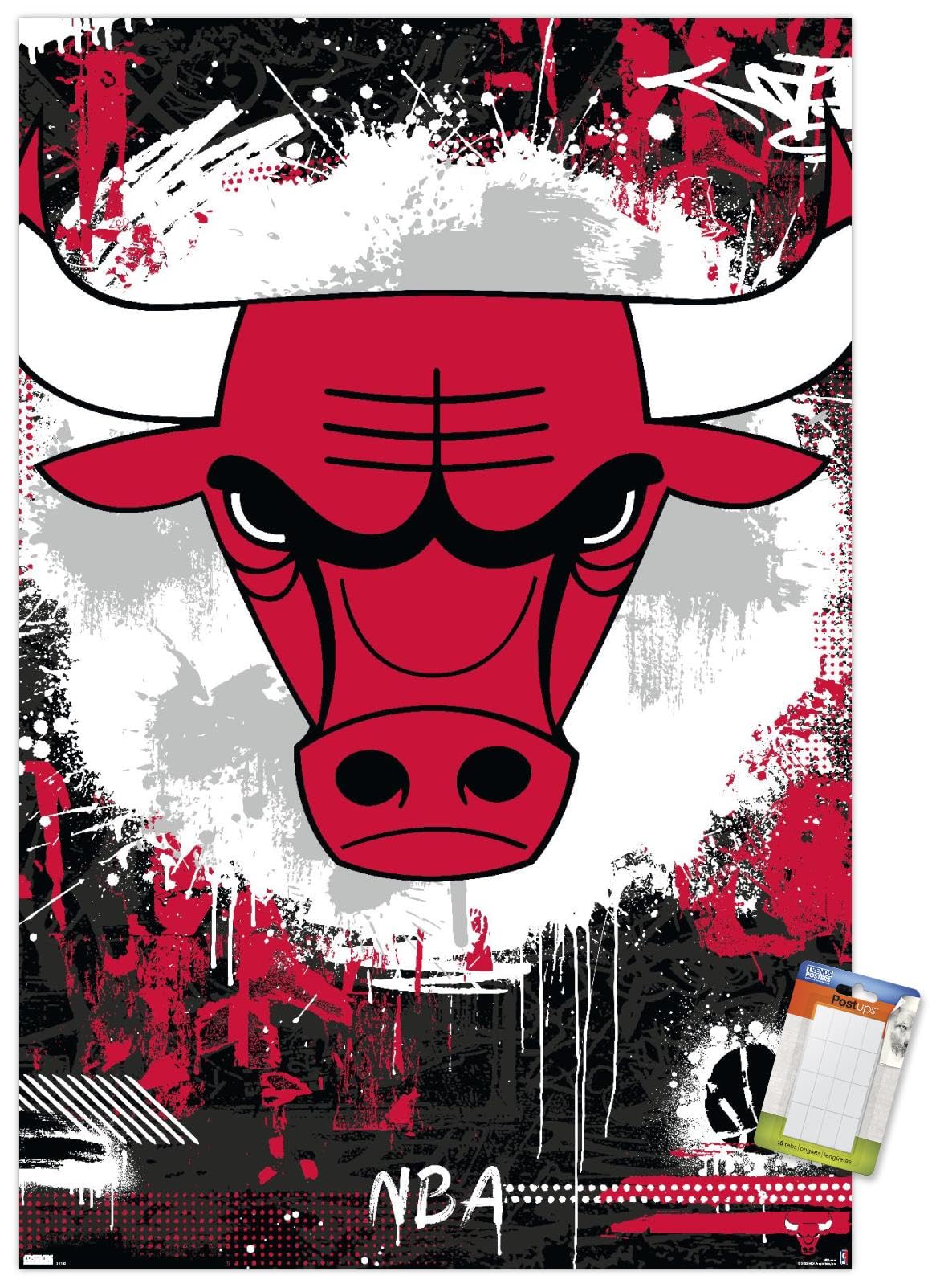 Amazon.com: Trends International NBA Chicago Bulls - Maximalist Logo 23 ...