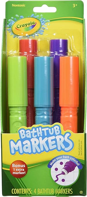Amazon.com: Crayola Bathtub Markers, Assorted Colors 5 each : Toys & Games