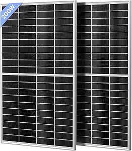 Amazon.com : Callsun N-Type 16BB 400W Bifacial Solar Panel, 2Pcs 200 Watt Solar Panel 12V, 25% ...