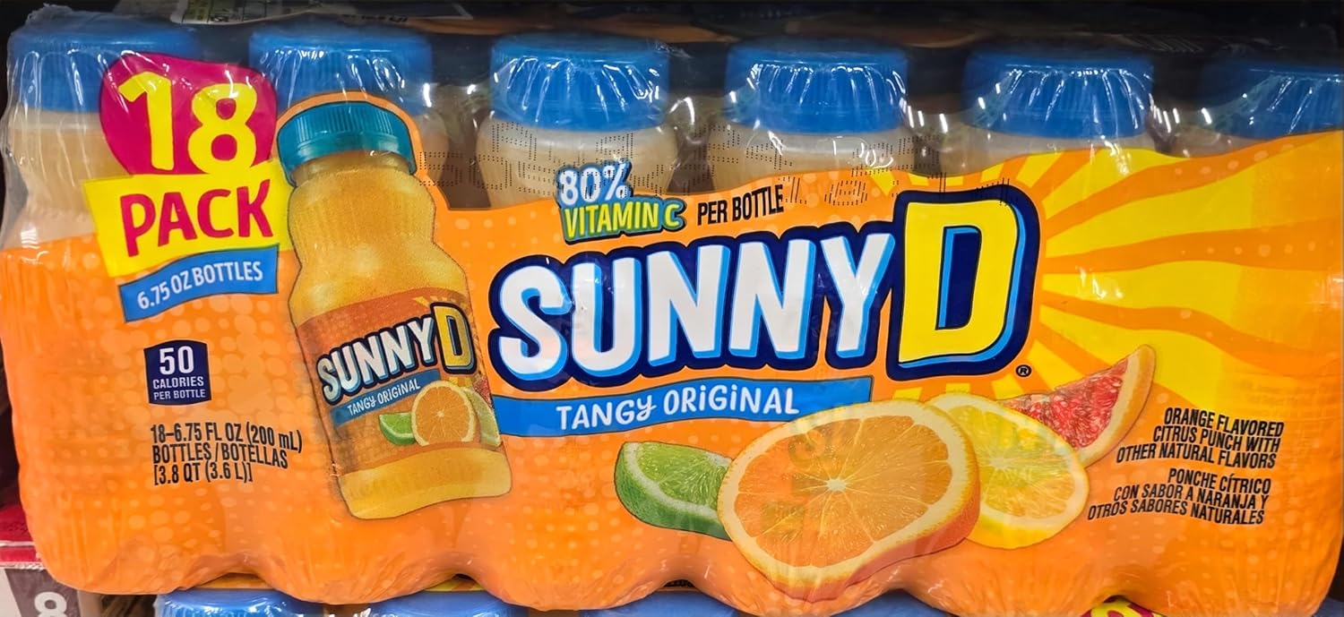Amazon.com : Sunny D Tangy Original Orange Flavored Citrus Punch, 18 ...