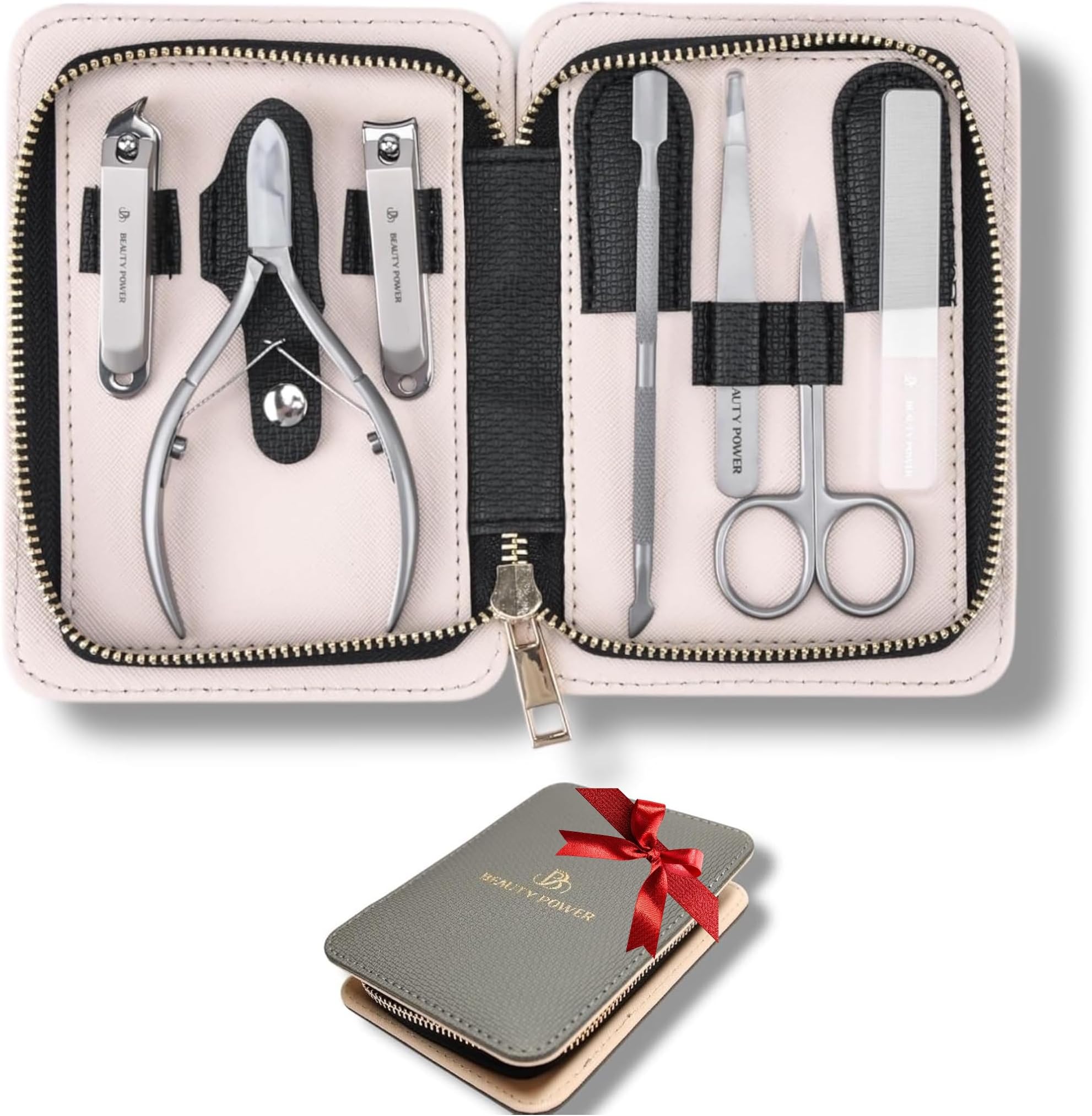 Amazon.com : Beauty Power Manicure Pedicure Set 7-in-1 Stainless Steel ...