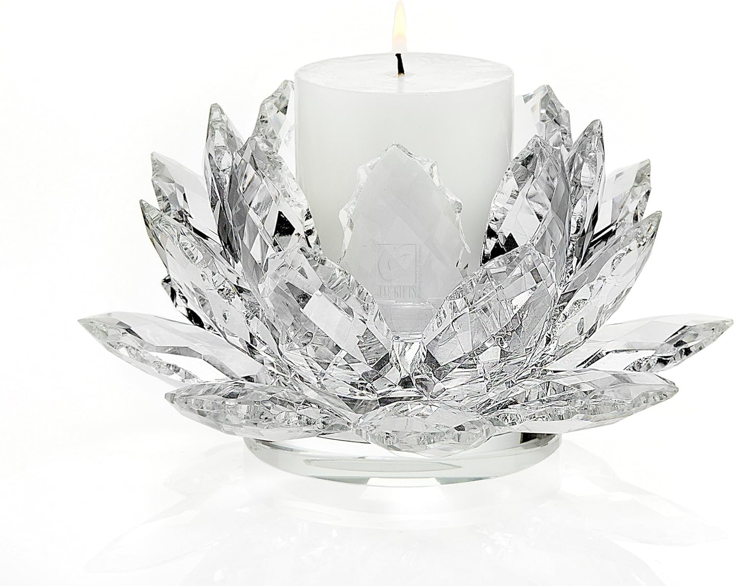 Amazon.com: CRYSTAL LOTUS PILLAR HOLDER : Home & Kitchen