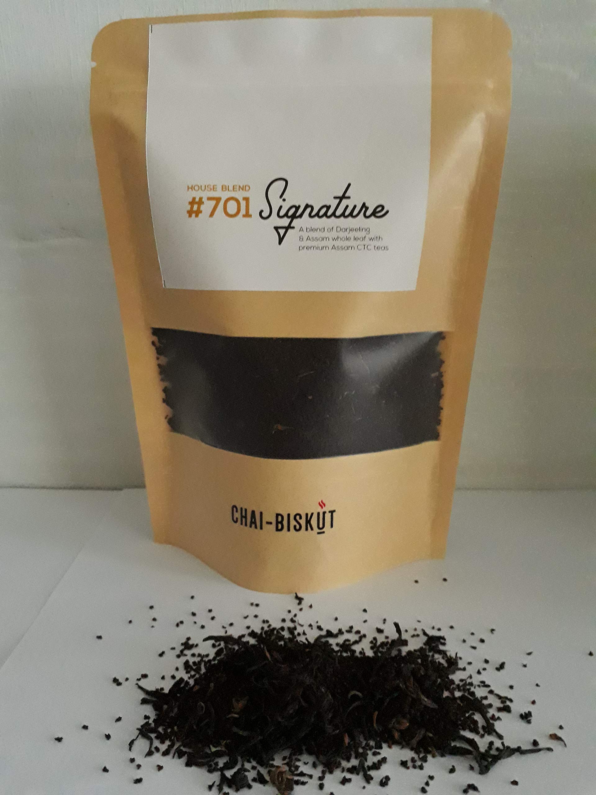 Buy CHAI BISKUT, Signature Tea, Fusion of Darjeeling & Assam whole leaf ...