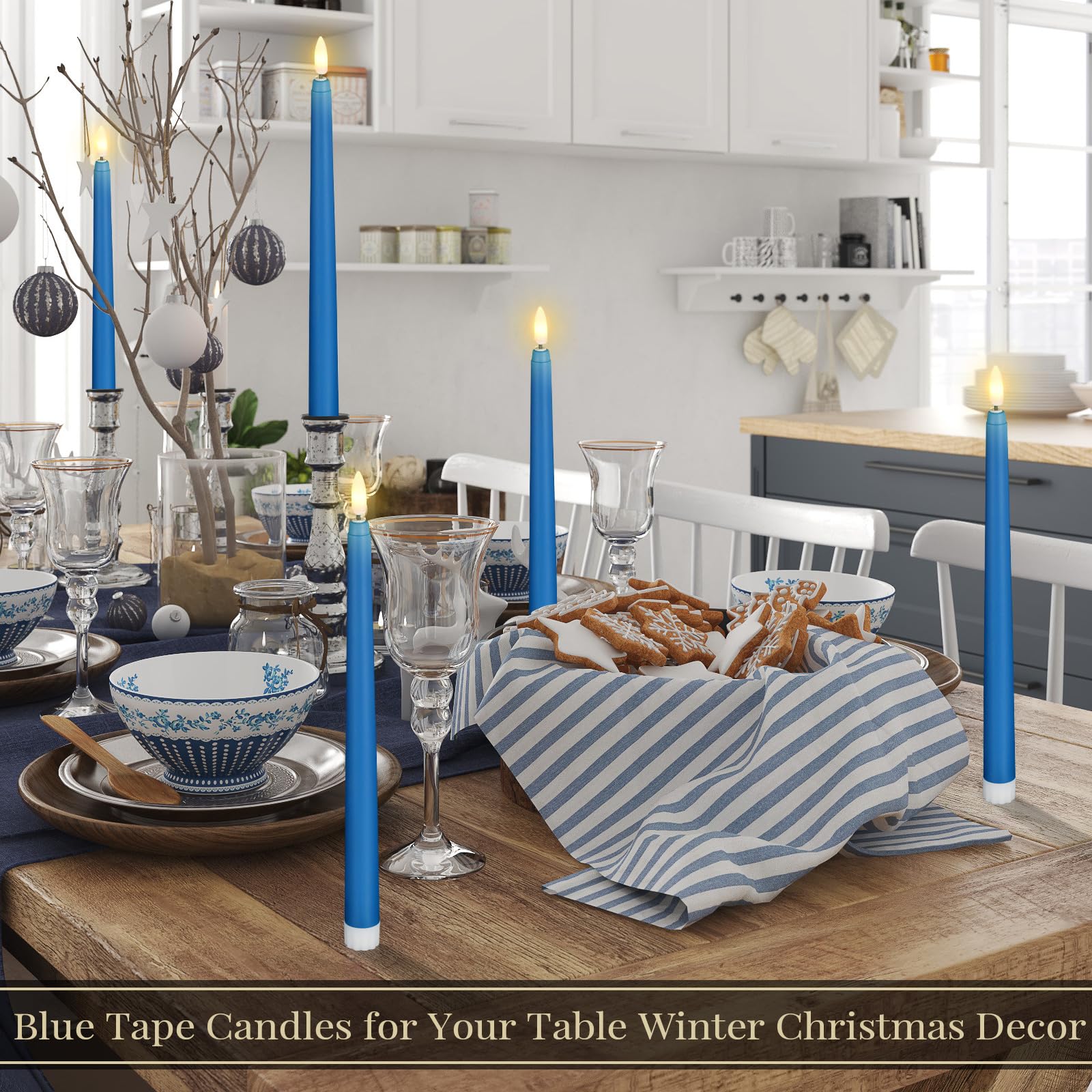 Snapklik.com : Macarrie 24 Packs Flameless Taper Candles Battery ...