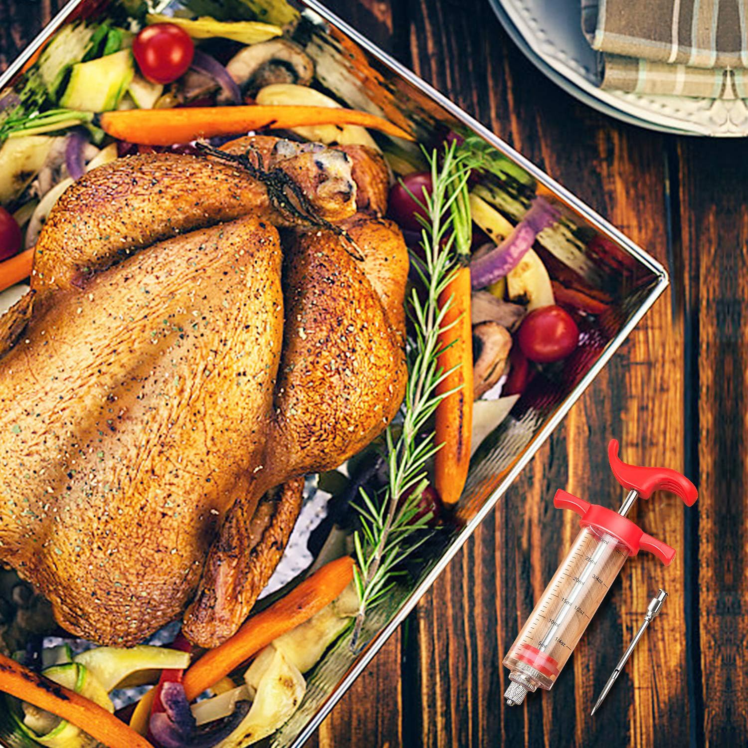 Snapklik.com : Plastic Turkey Injector Syringe, Turkey Injection Kit ...