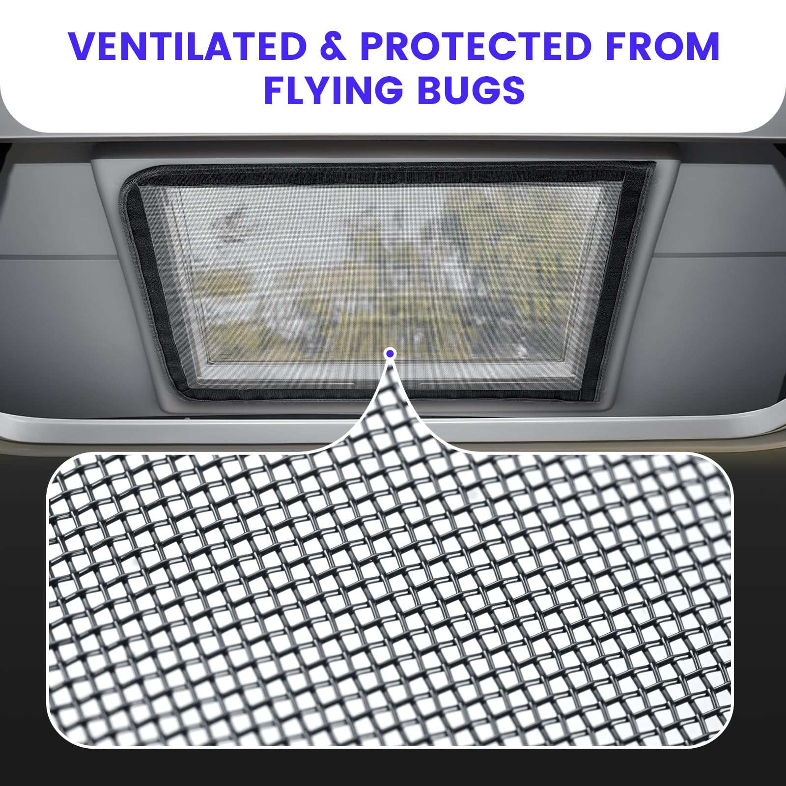 Snapklik.com : Funomo RV Vent Bug Screens, 23.25"L X 15.25"W, Universal ...