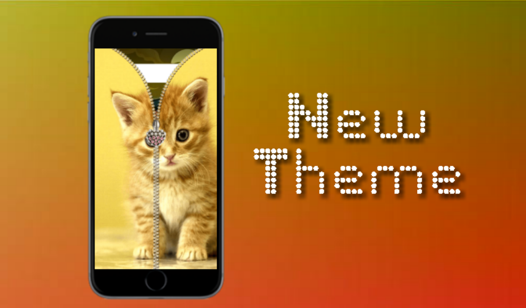 Kitty Zipper Lock Screen - App on Amazon Appstore