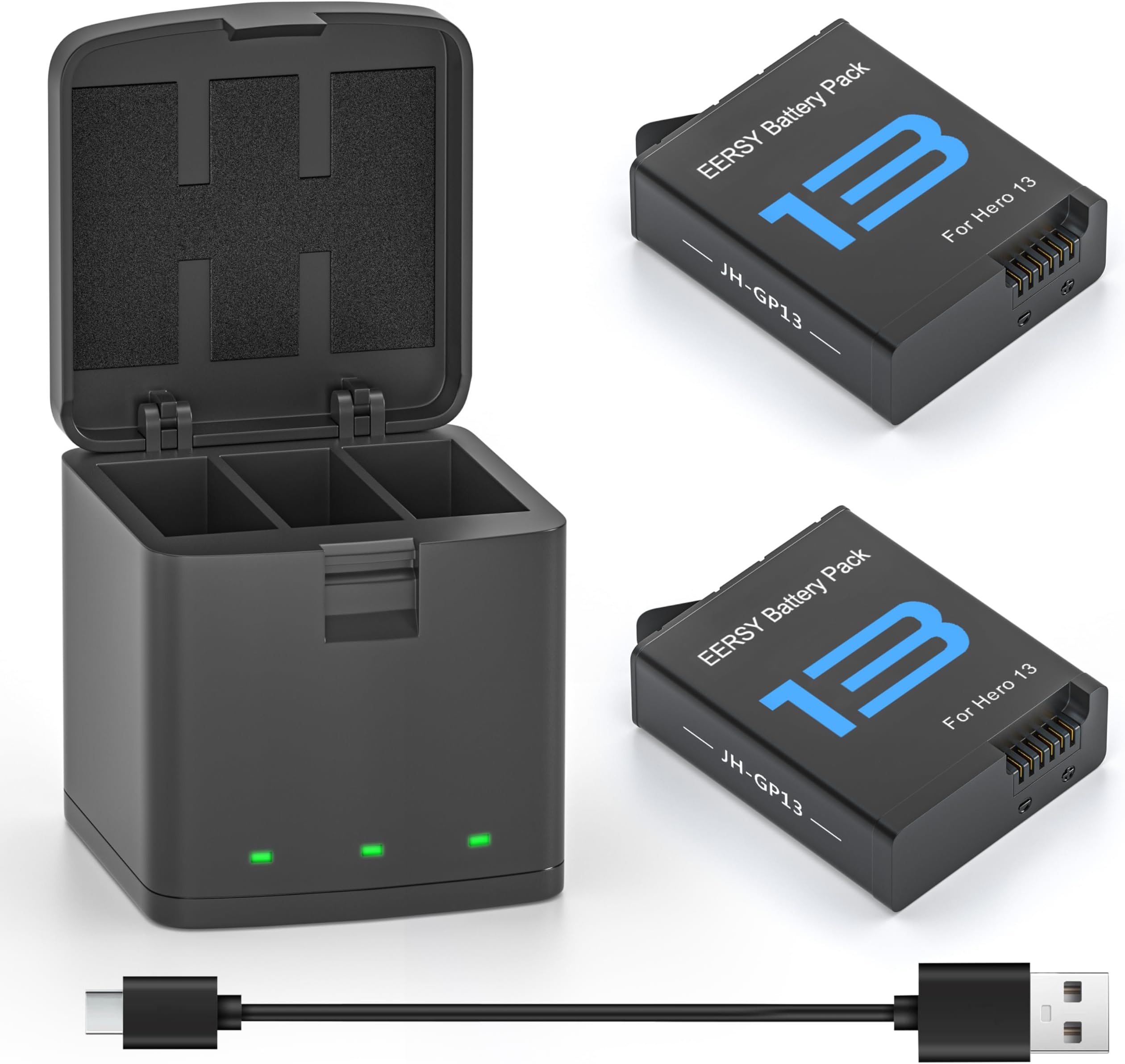 Amazon.com: MAXCAM Power Triple Battery Charger for GoPro Hero 13 ...