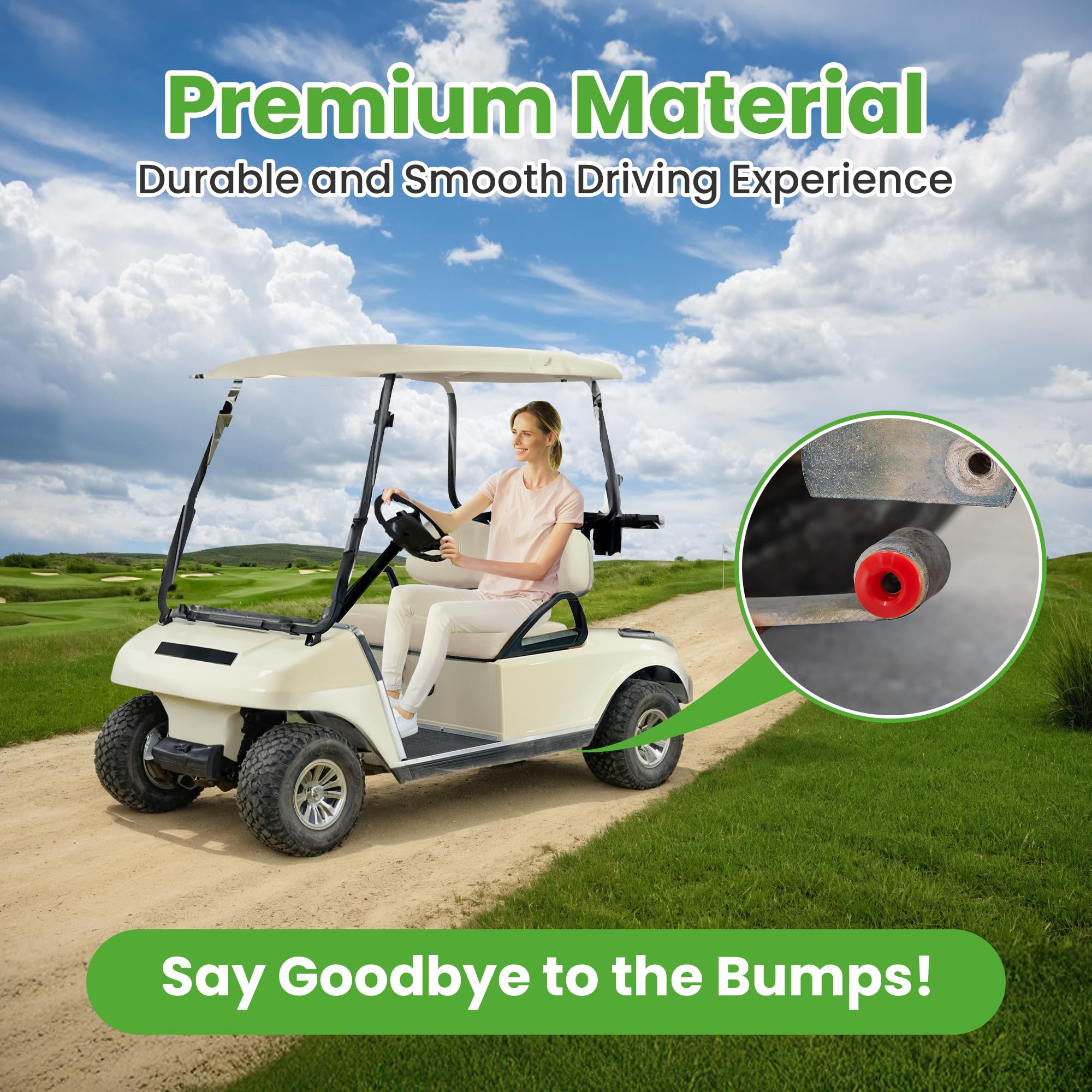 Snapklik.com : 10L0L Golf Cart Spring Bushing Kit-Rear Leaf Springs ...