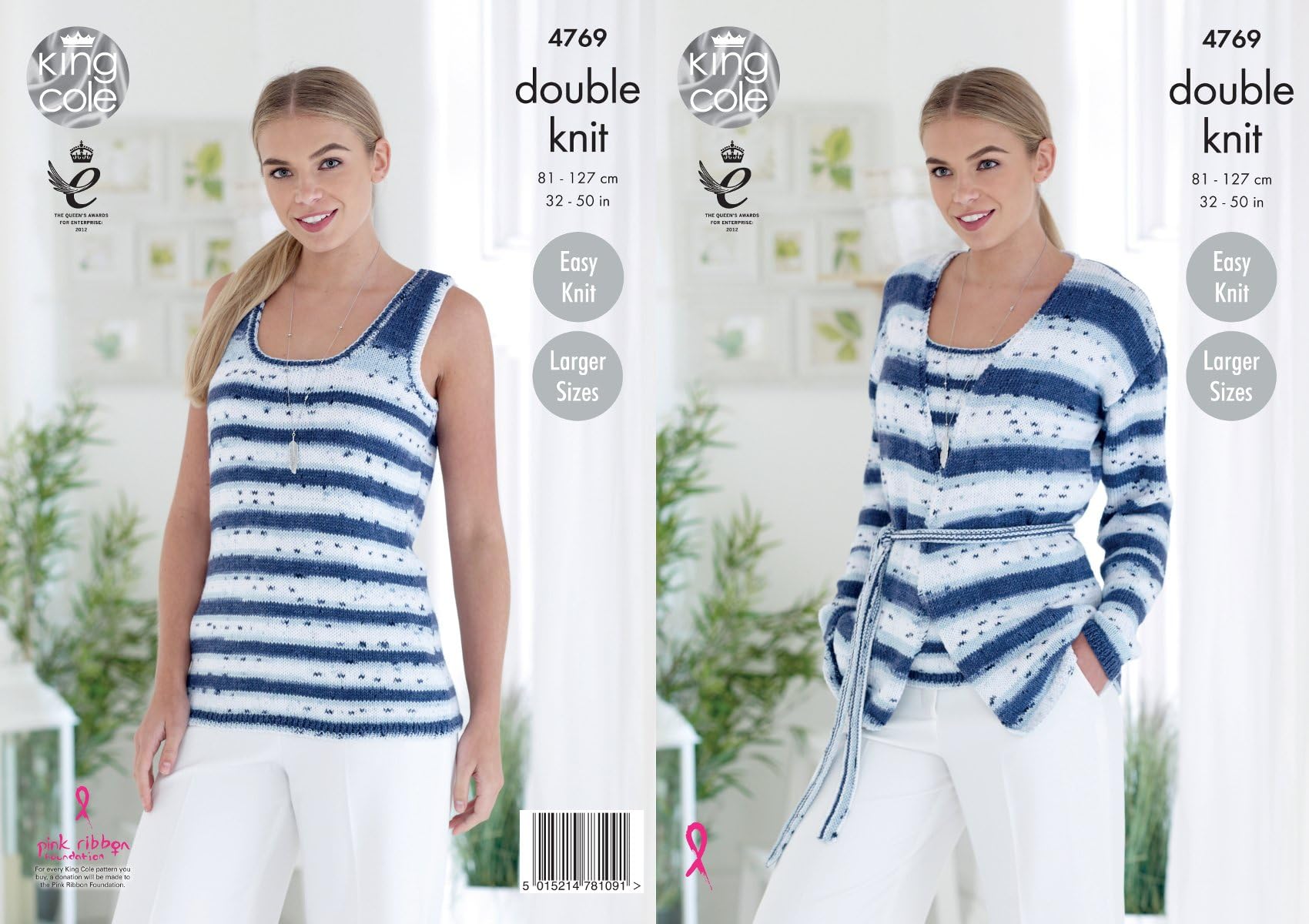King Cole Ladies Cardigan & Vest Top Opium Knitting Pattern 3689 ...