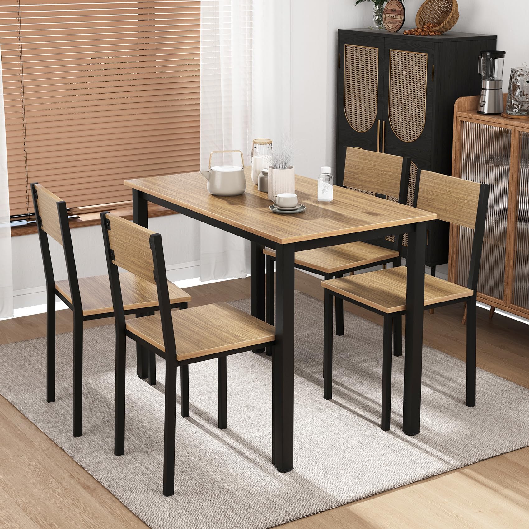 Mercers Furniture Corona Budget Dining Table and 4 Chairs - Pine ...