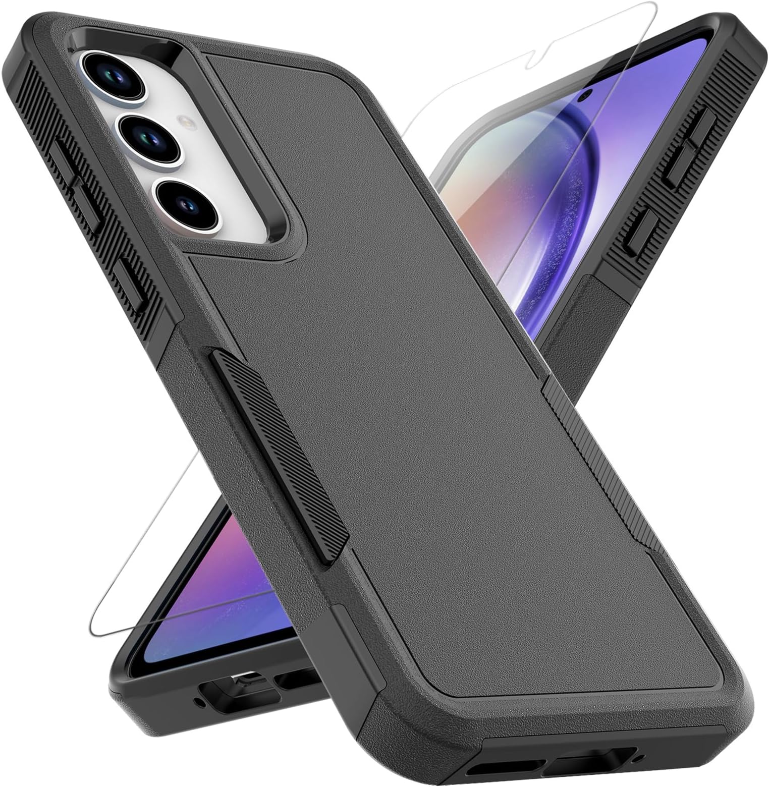 Amazon.com: for Samsung Galaxy A55 5G Case: Dual Layer Protective Heavy ...