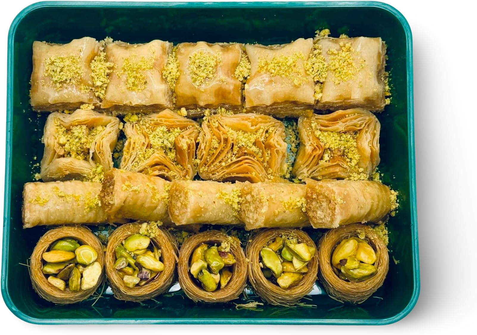Amazon.com: Cedar Pastries 19pc Pistachio, Cashew, & Walnut Baklava ...