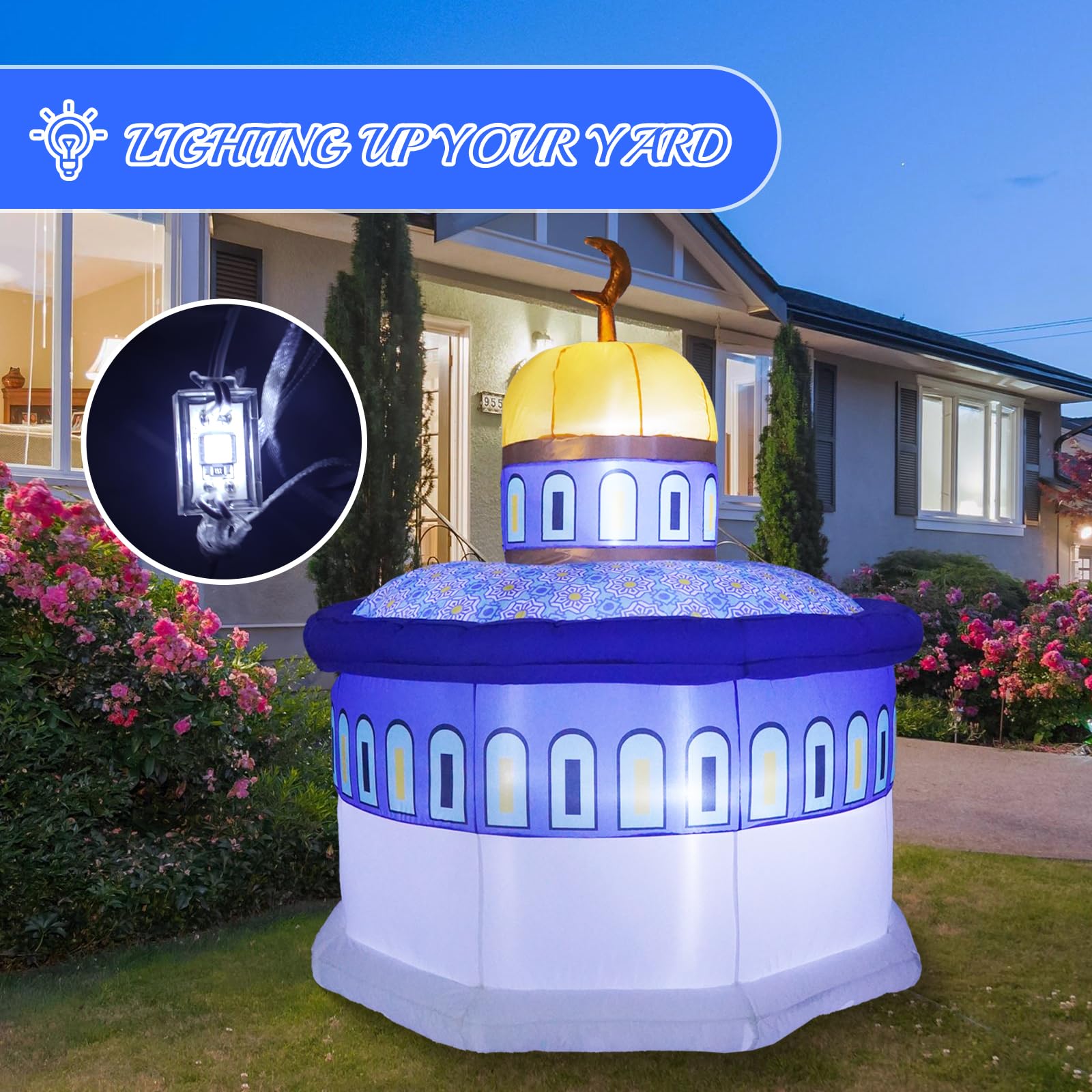 Snapklik.com : Dawdix 6FT Inflatable Ramadan Mosque Decorations ...