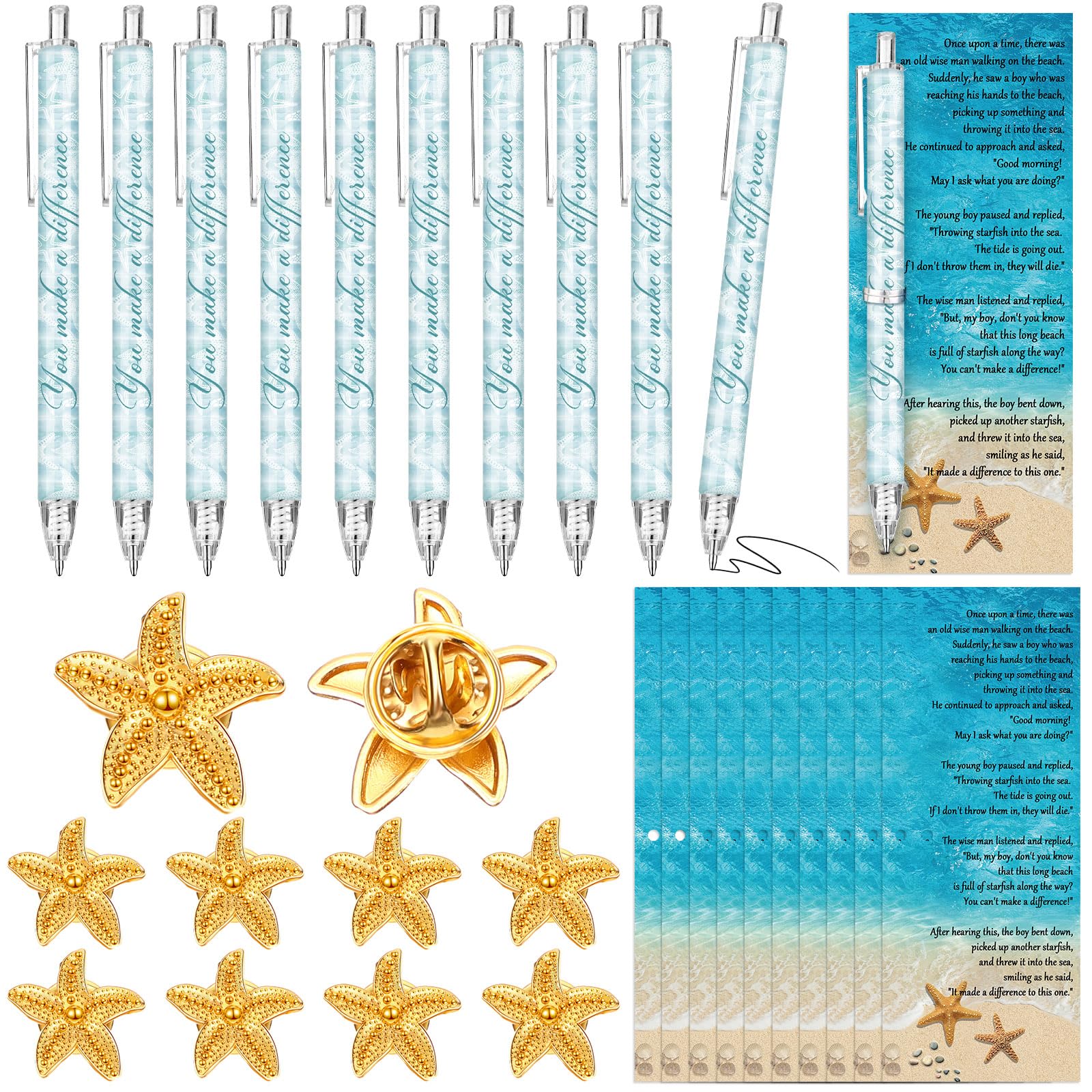 Amazon.com : Sayglossy 10 Sets Starfish Story Gifts You Make a ...