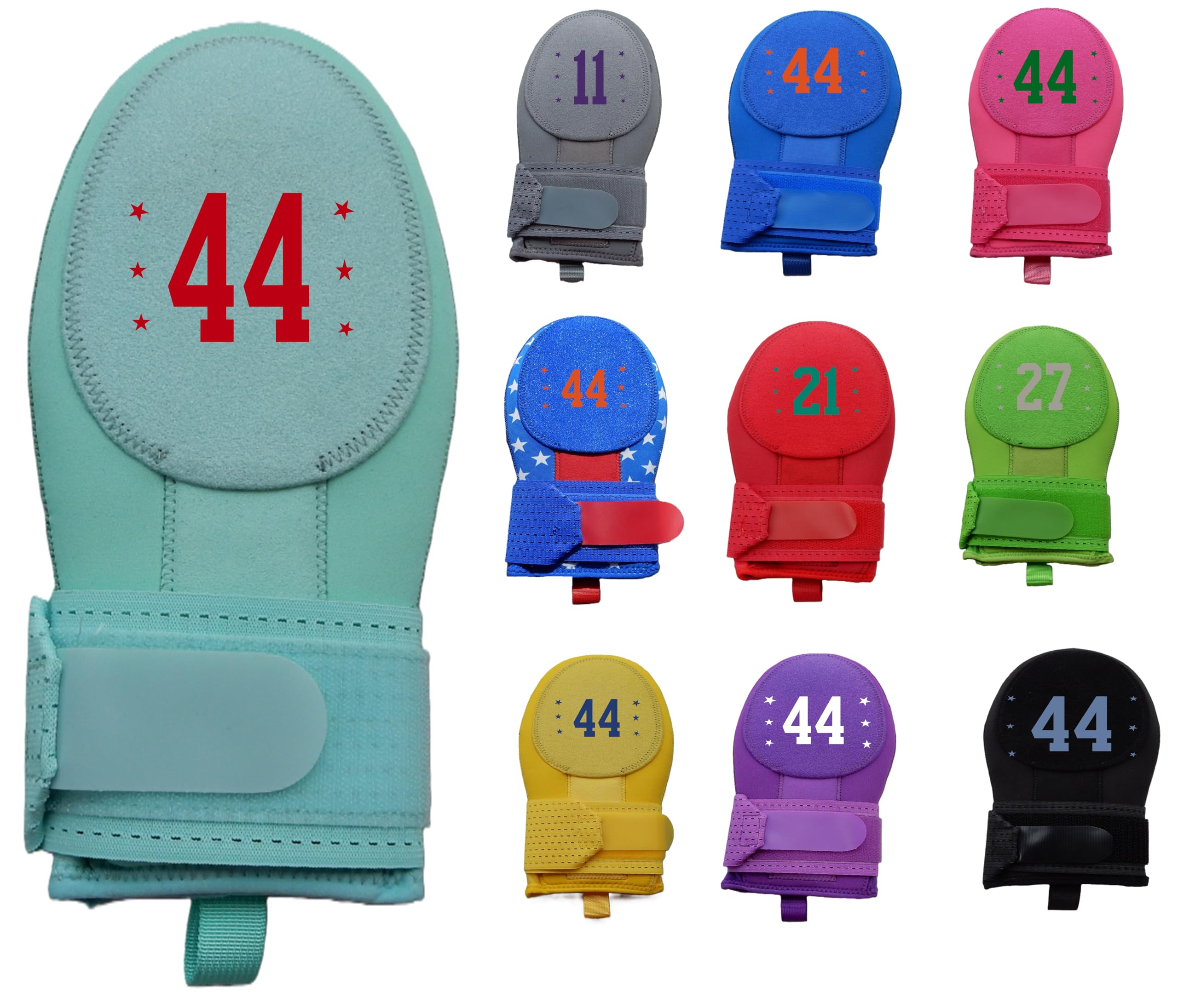 Amazon.com : Ball Stars Series Sliding Mitt with Custom Number Baseball ...