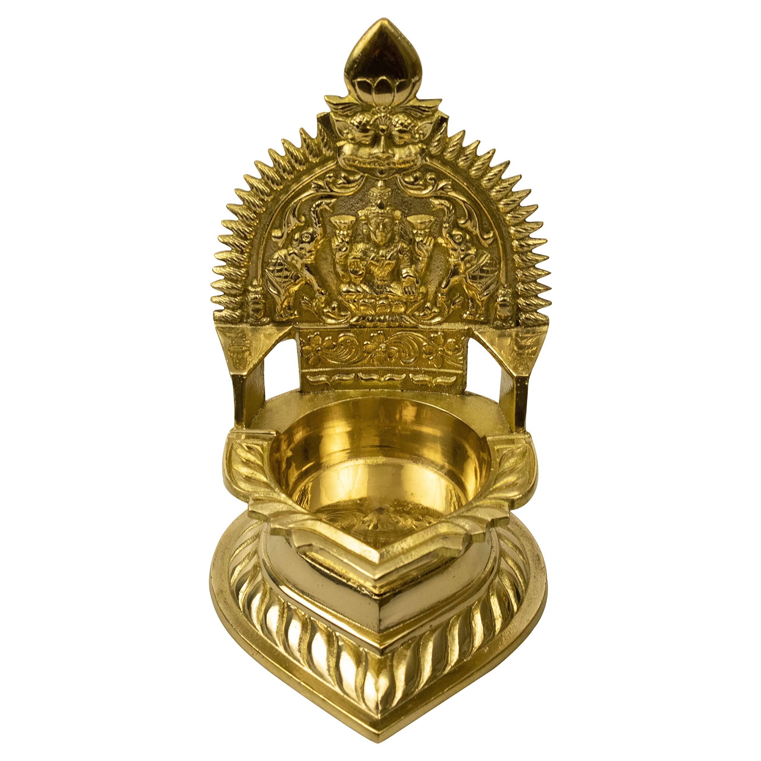 Buy Spillbox Traditional Brass Diya for Puja | Pooja Aarti | Arti ...