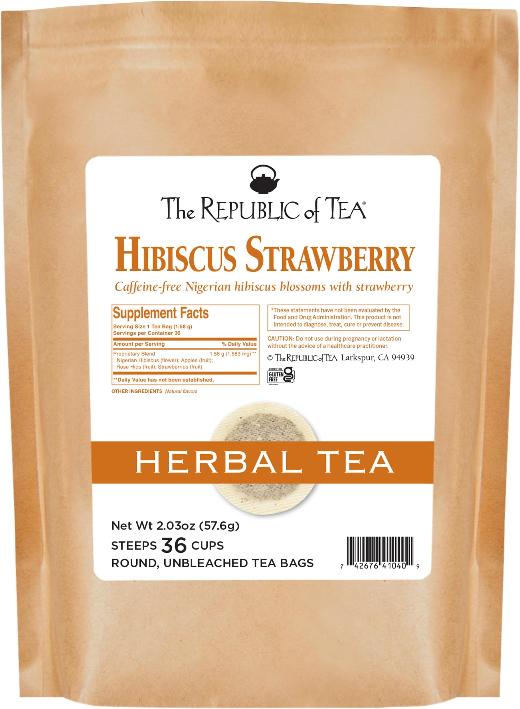 Amazon.com: Trader Joes - Herbal Tea - Red Refresh - 20 Tea Bags ...