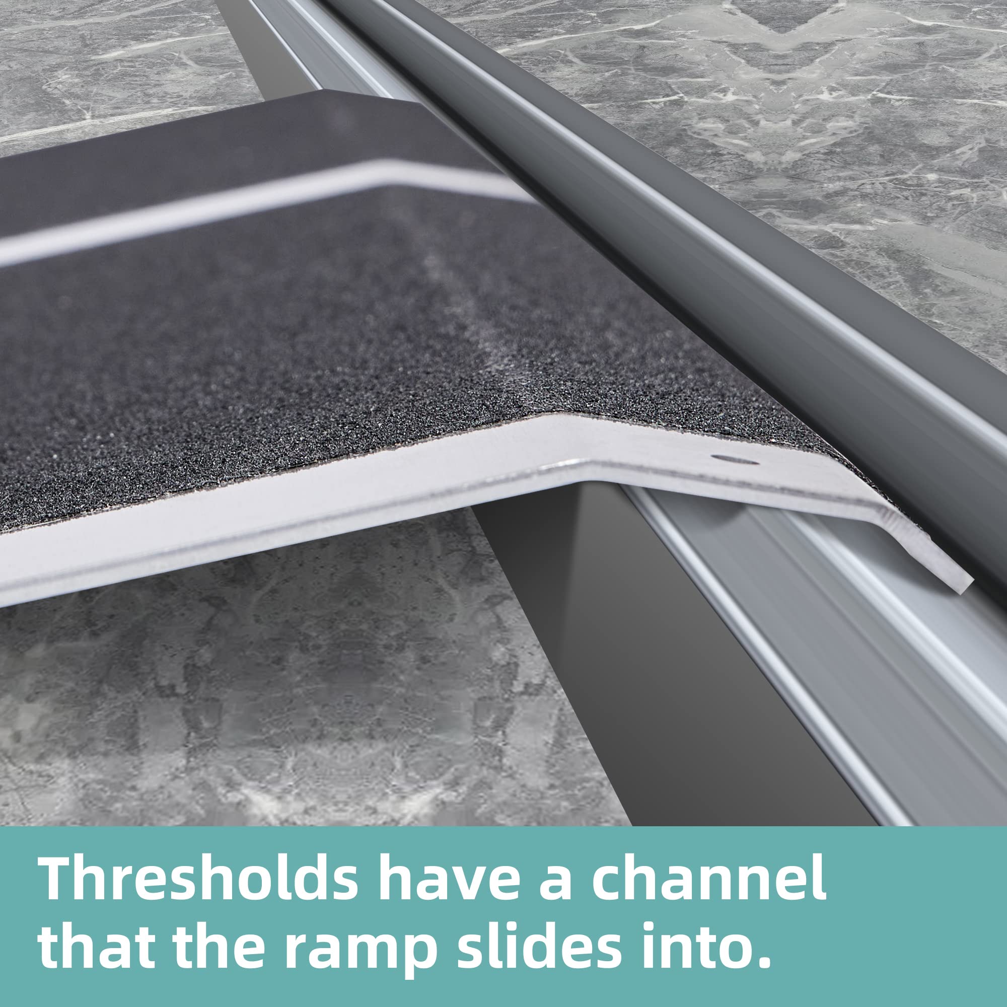 KOLO Threshold Ramps for Doorways,10" W x 32" L, 600 lbs Capacity ...