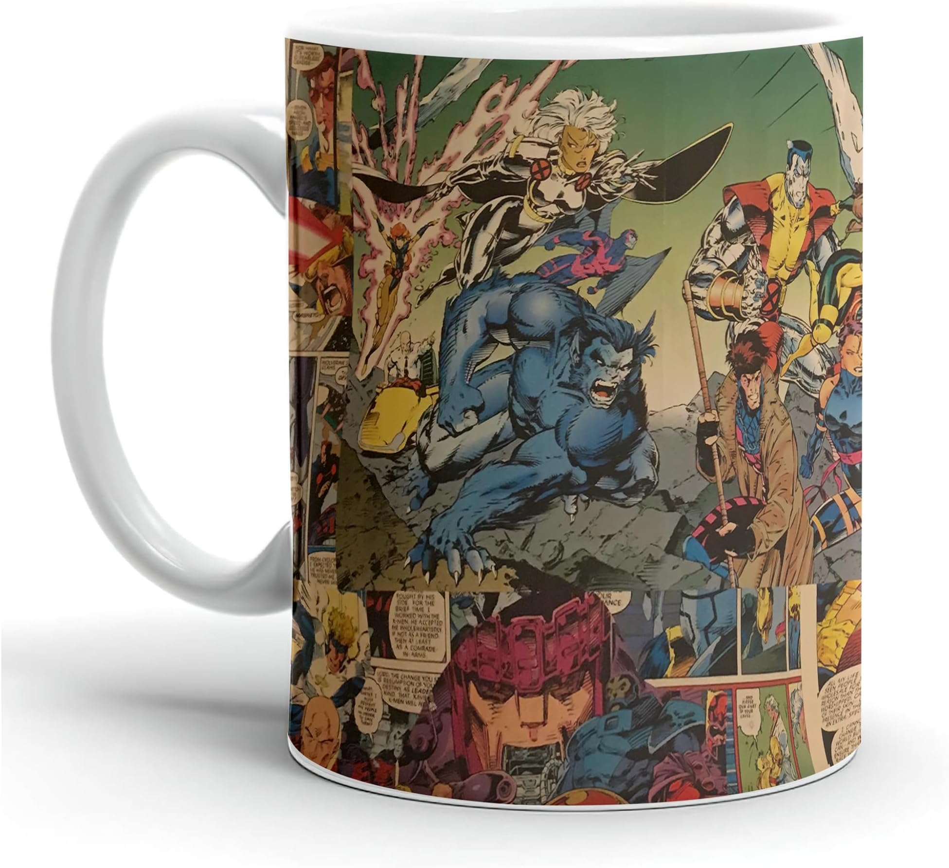 Amazon.com: Coffee Mug Xmen Gifts Collage White Ceramic 11oz 15oz ...