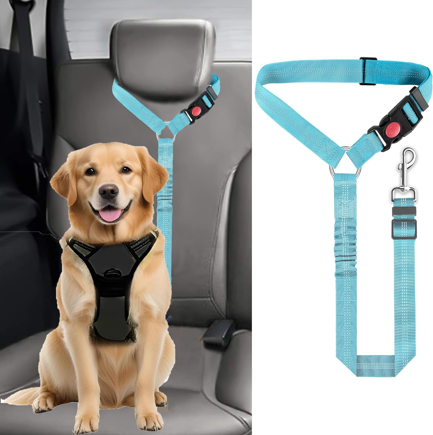 Dog Seat Belts For Cars, Uk Headrest Pet Car Seat Belt Adjustable, Dog ...