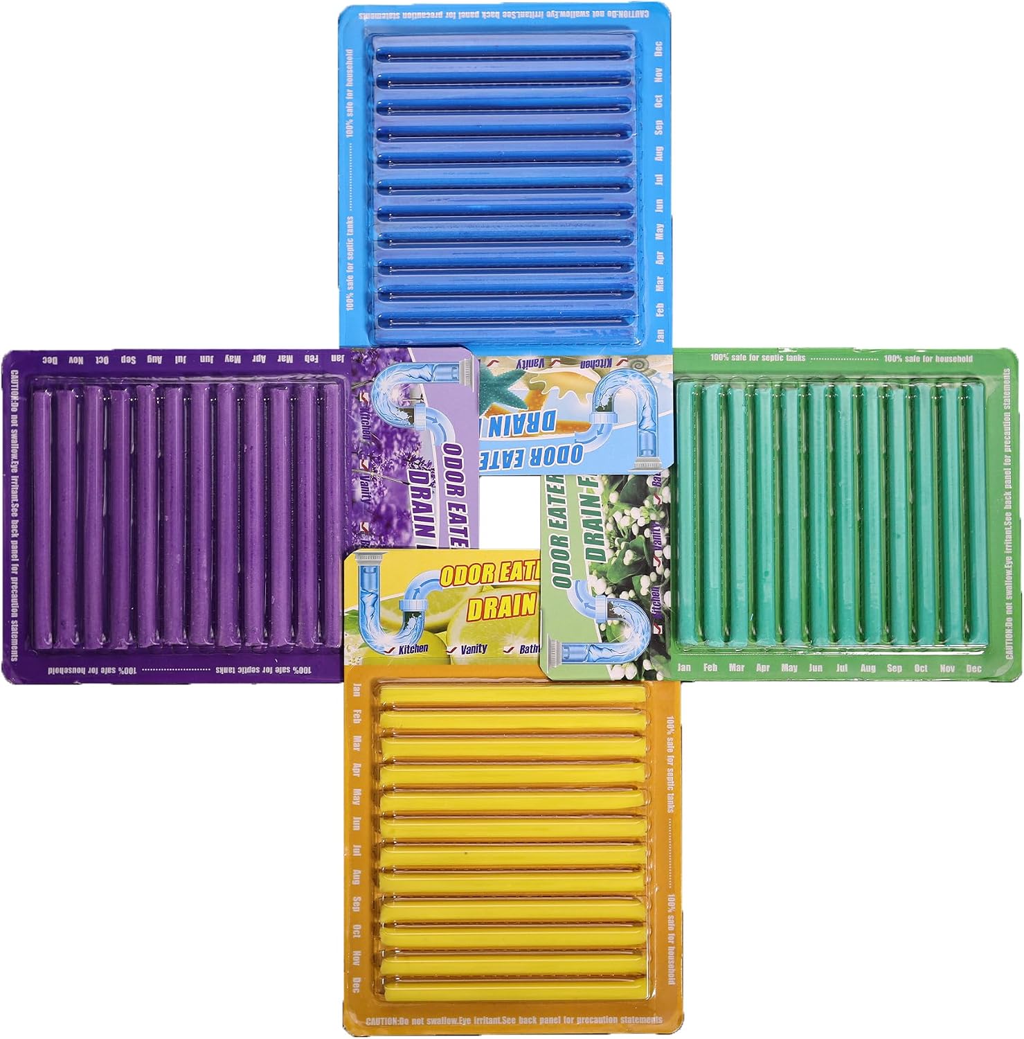 Amazon.com: WEBANG Drain Cleaner Sticks Drain Stix Deodorizer Sticks ...