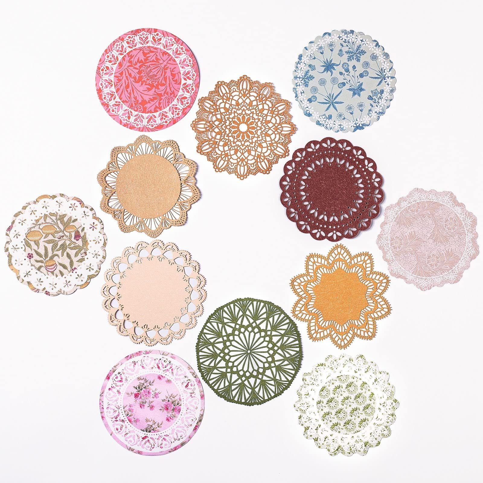 Amazon.com : YagCu Flower Lace Scrapbook Paper, 186Pcs Vintage Junk ...