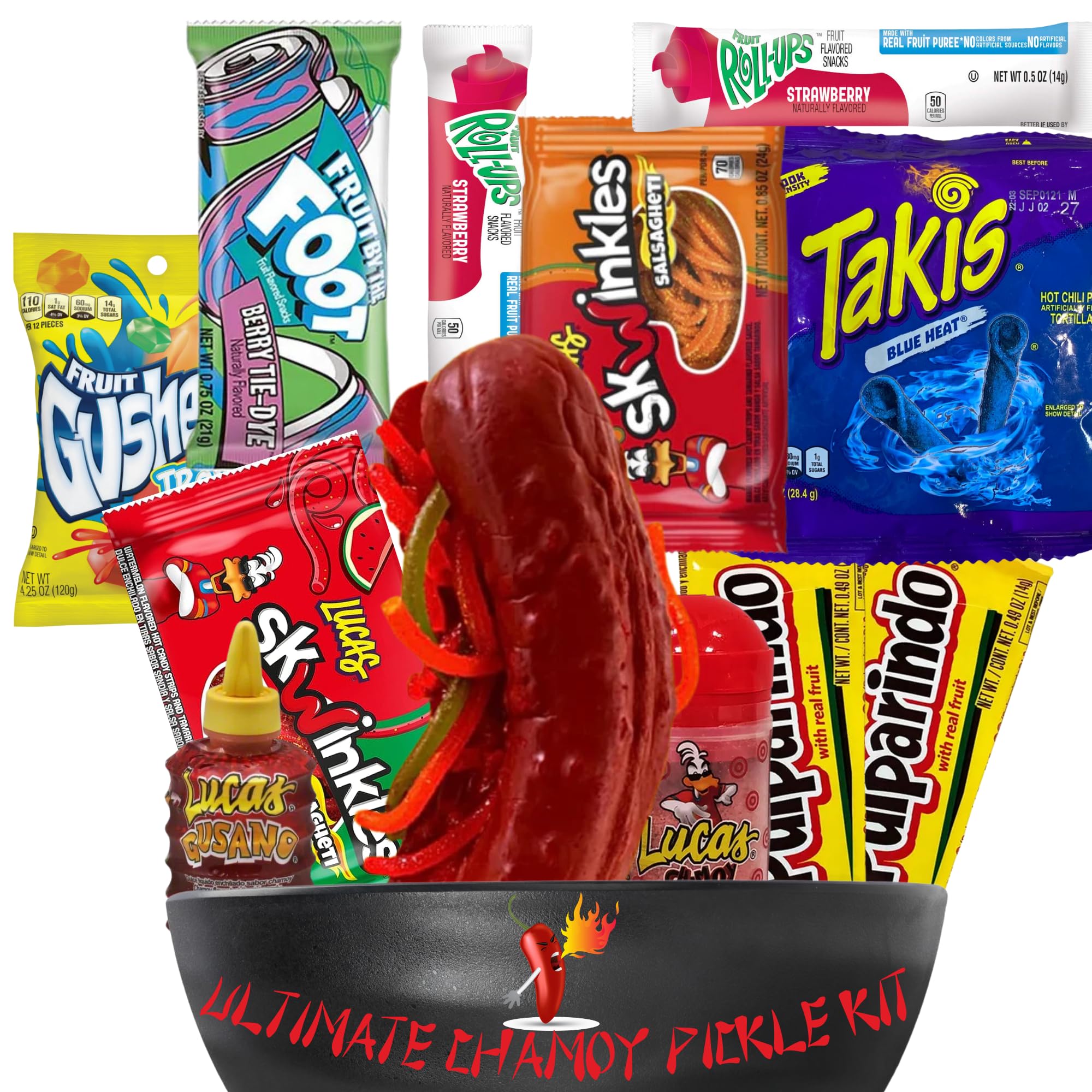 Chamoy Pickle Kit With Blue Takis Tiktok Candy Trending Includes ...