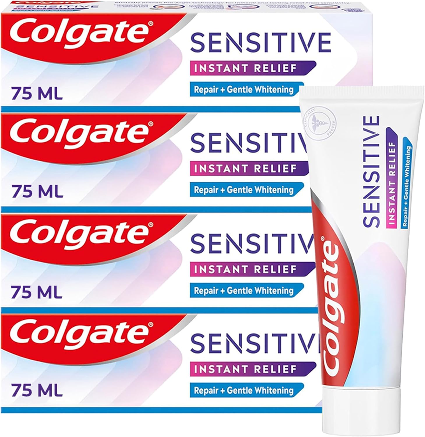 Colgate Sensitive Instant Relief Repair + Gentle Whitening Toothpaste ...