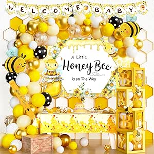 Amazon.com: Party Inspo Bee Baby Shower Decorations, Bumble Bee Baby ...