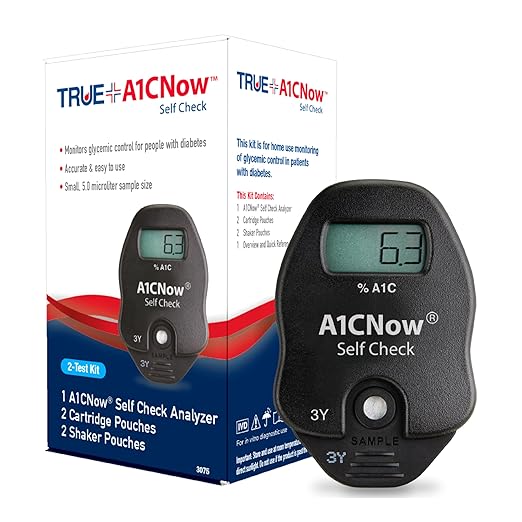 Amazon.com: TRUEplus A1CNow SelfCheck, A1C Home Test, Includes Analyzer ...